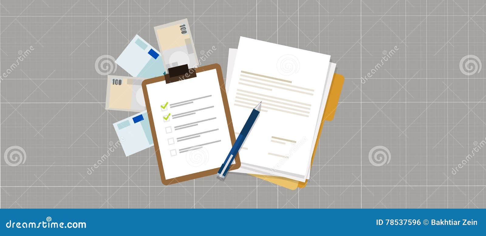 Task Or To Do List Checklist Web Site Template Design Vector Page, Time ...