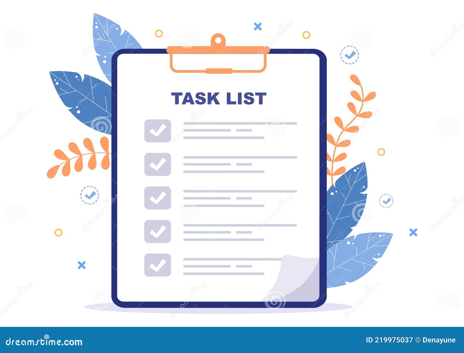 Task List Vector Illustration To Do List Time Management, Work Planning ...