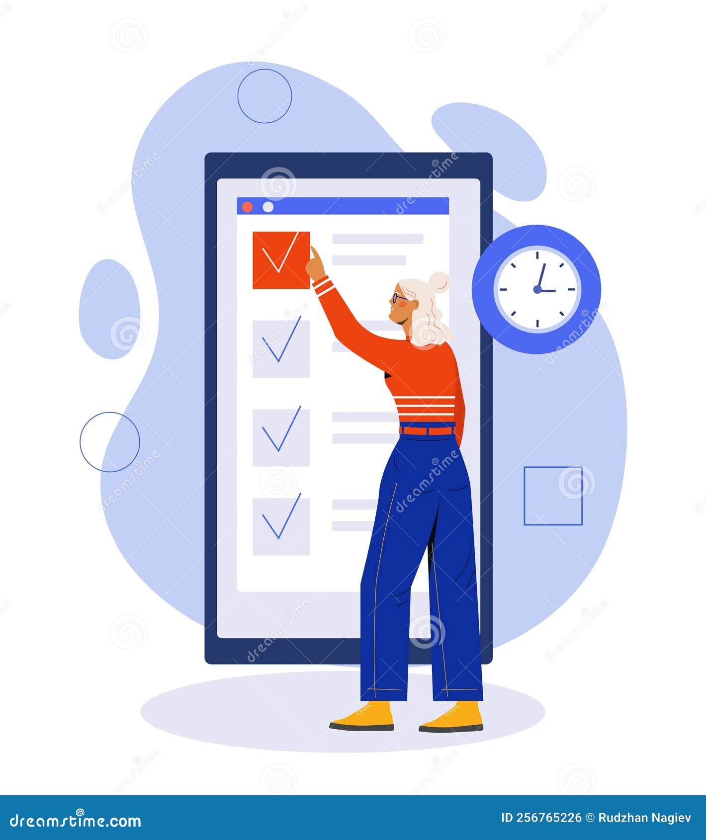 Task management concept stock vector. Illustration of cartoon - 256765226 Task management concept stock vector. Illustration of cartoon - 256765226