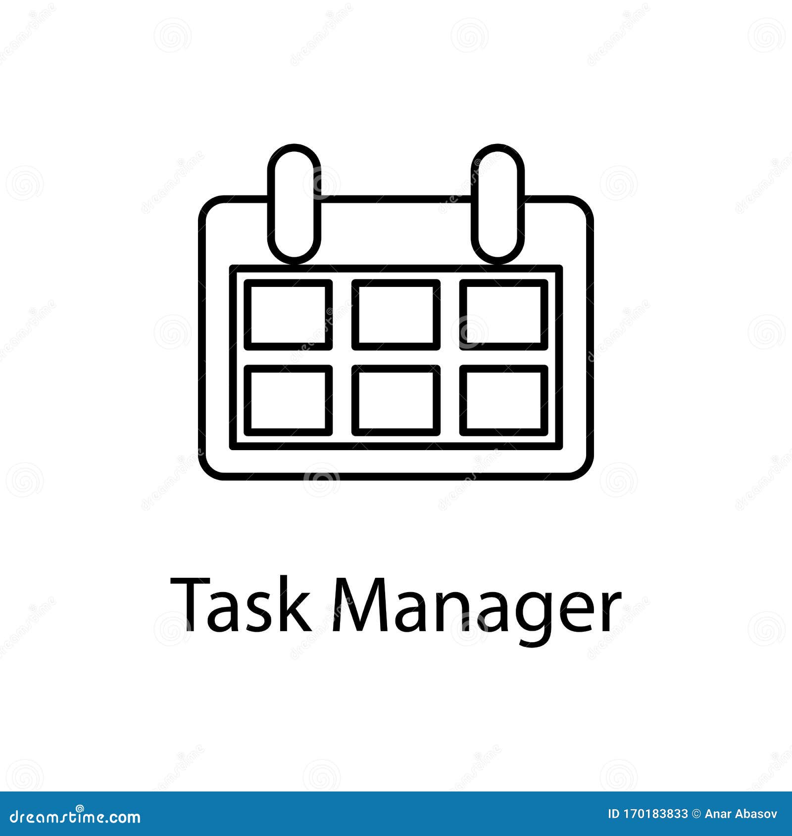 Task Manager Icon. Element of Web Icon with Name for Mobile Concept and ...