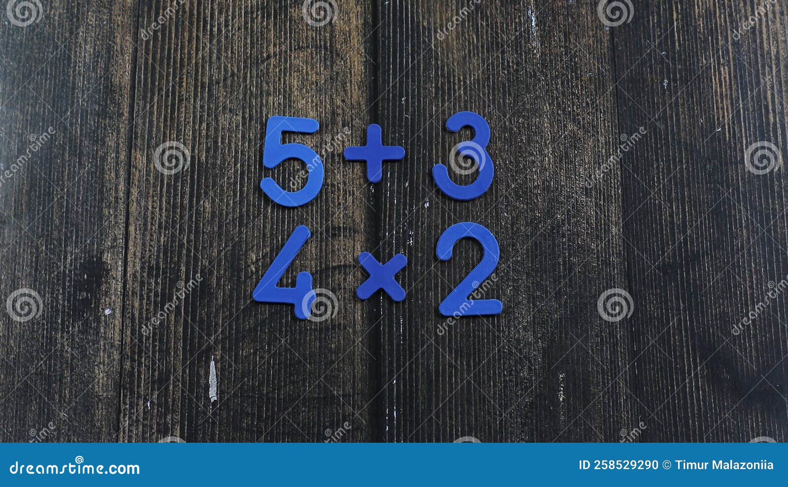Task in Mathematics. Mathematics Problem for Children Stock Photo ...