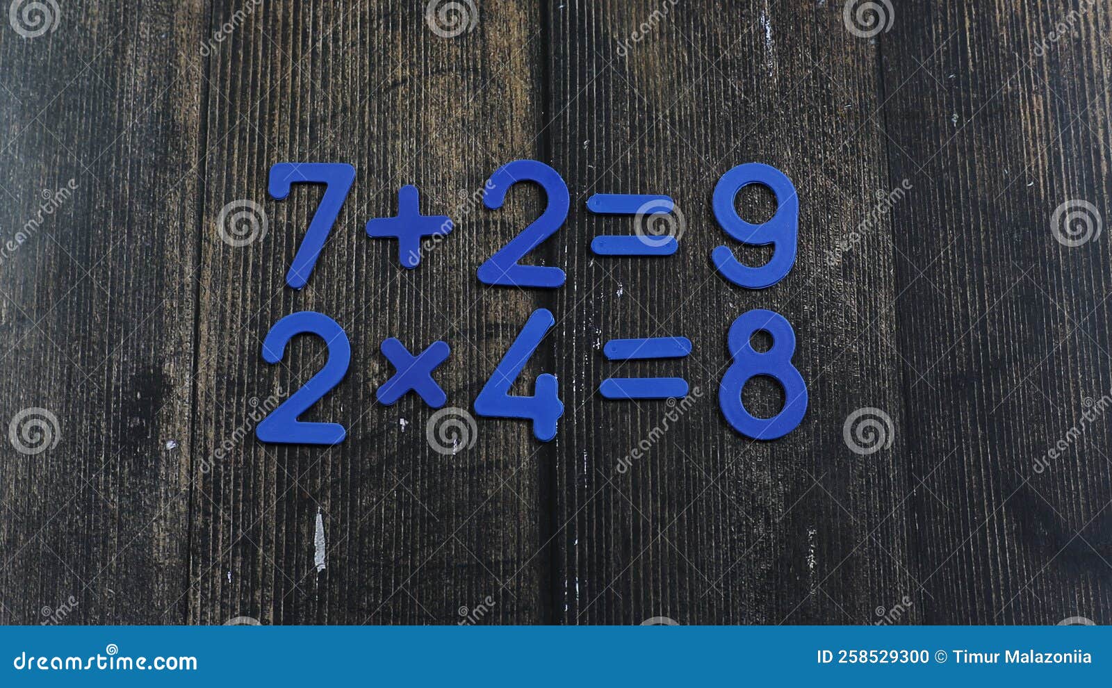 Task in Mathematics. Mathematics Problem for Children Stock Photo ...