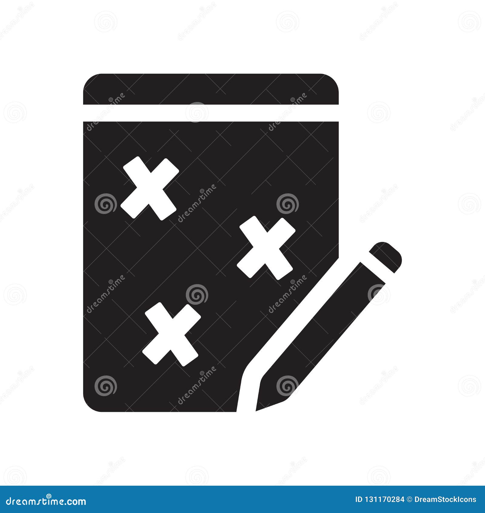 Task Page with Marks Icon. Trendy Task Page with Marks Logo Concept on ...