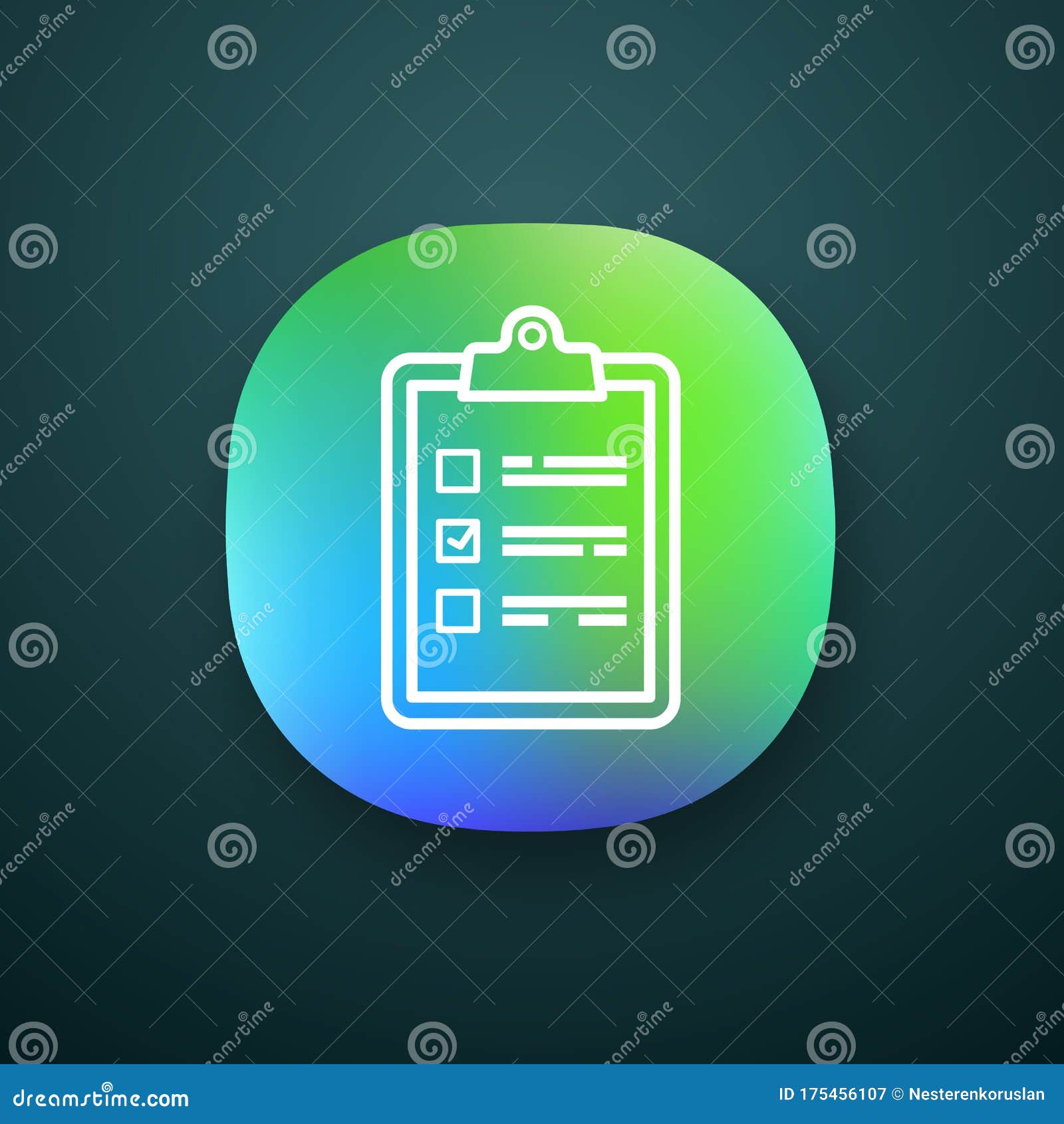 Task planning app icon stock vector. Illustration of linear - 175456107