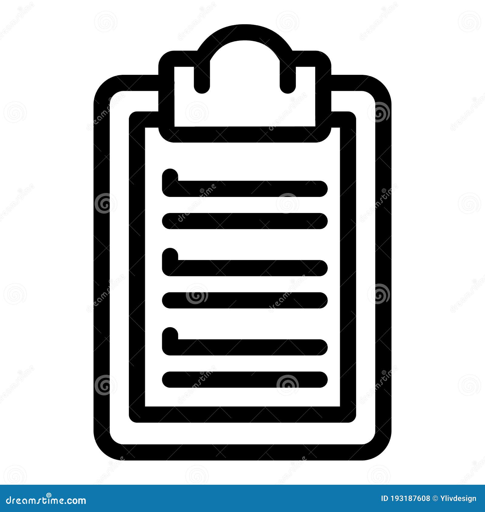 Task Planning Icon, Outline Style Stock Vector - Illustration of ...