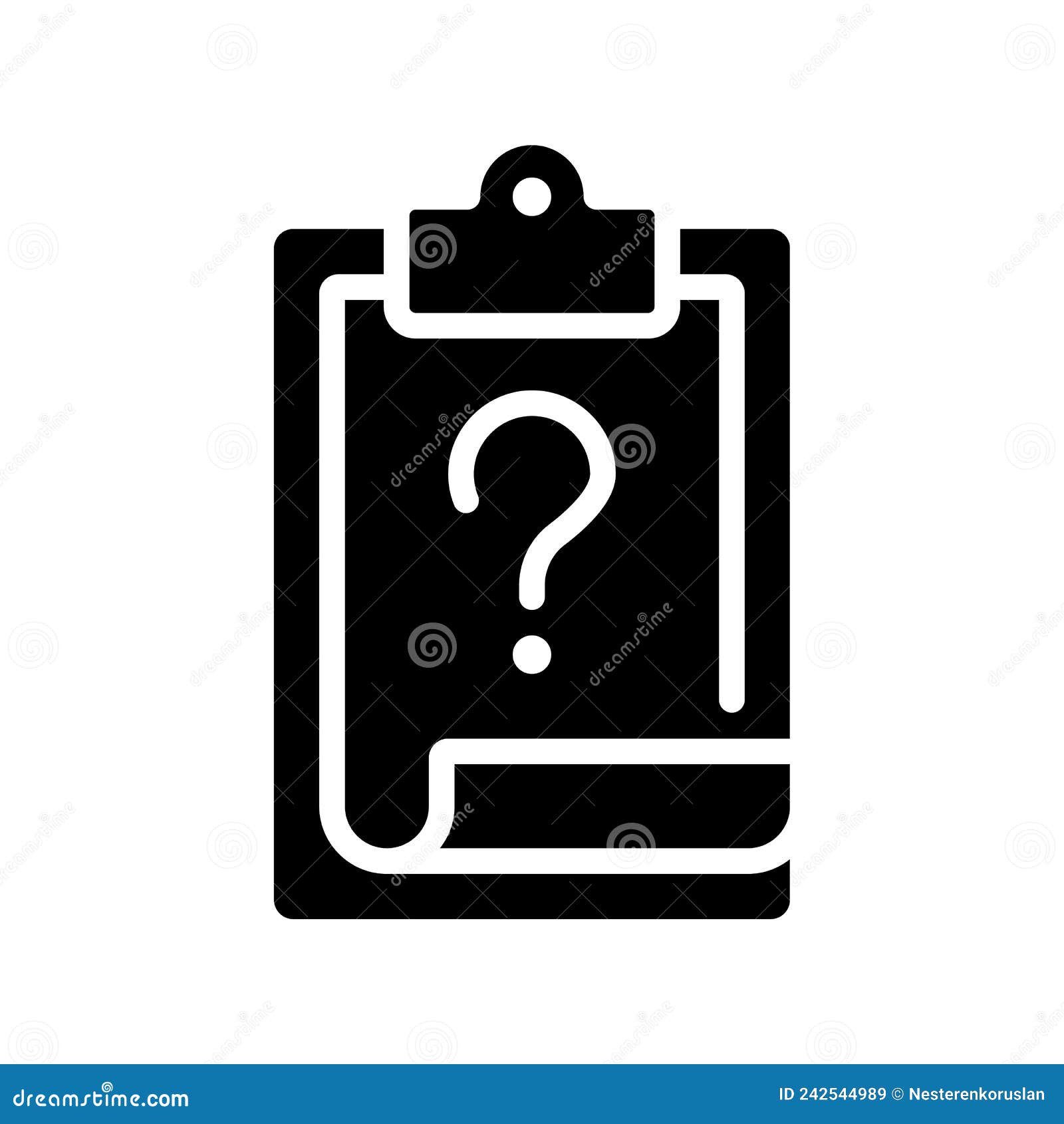 Task Question Black Glyph Icon Stock Vector - Illustration of ...