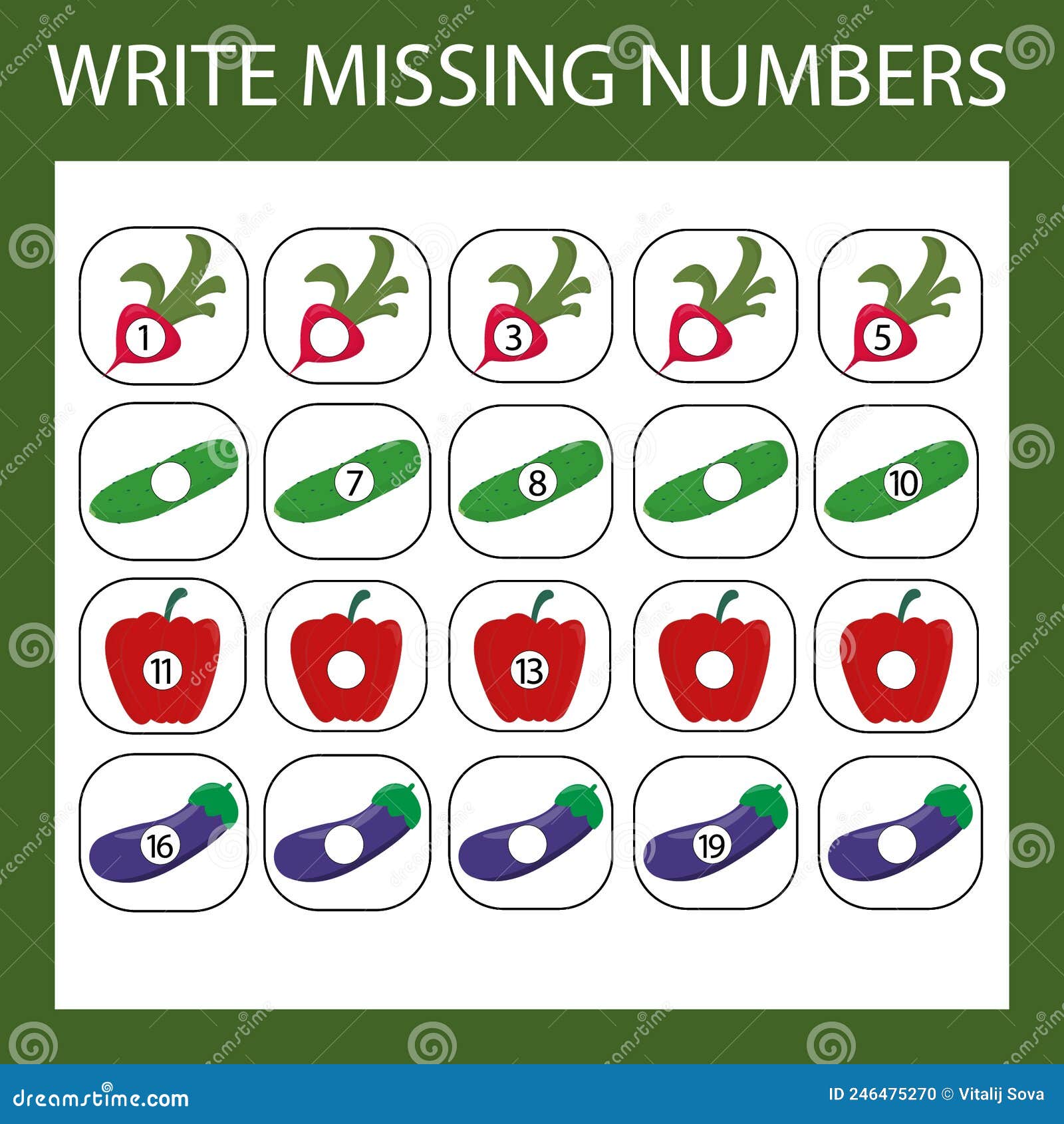 Educational exercises stock illustration. Illustration of print - 246475270