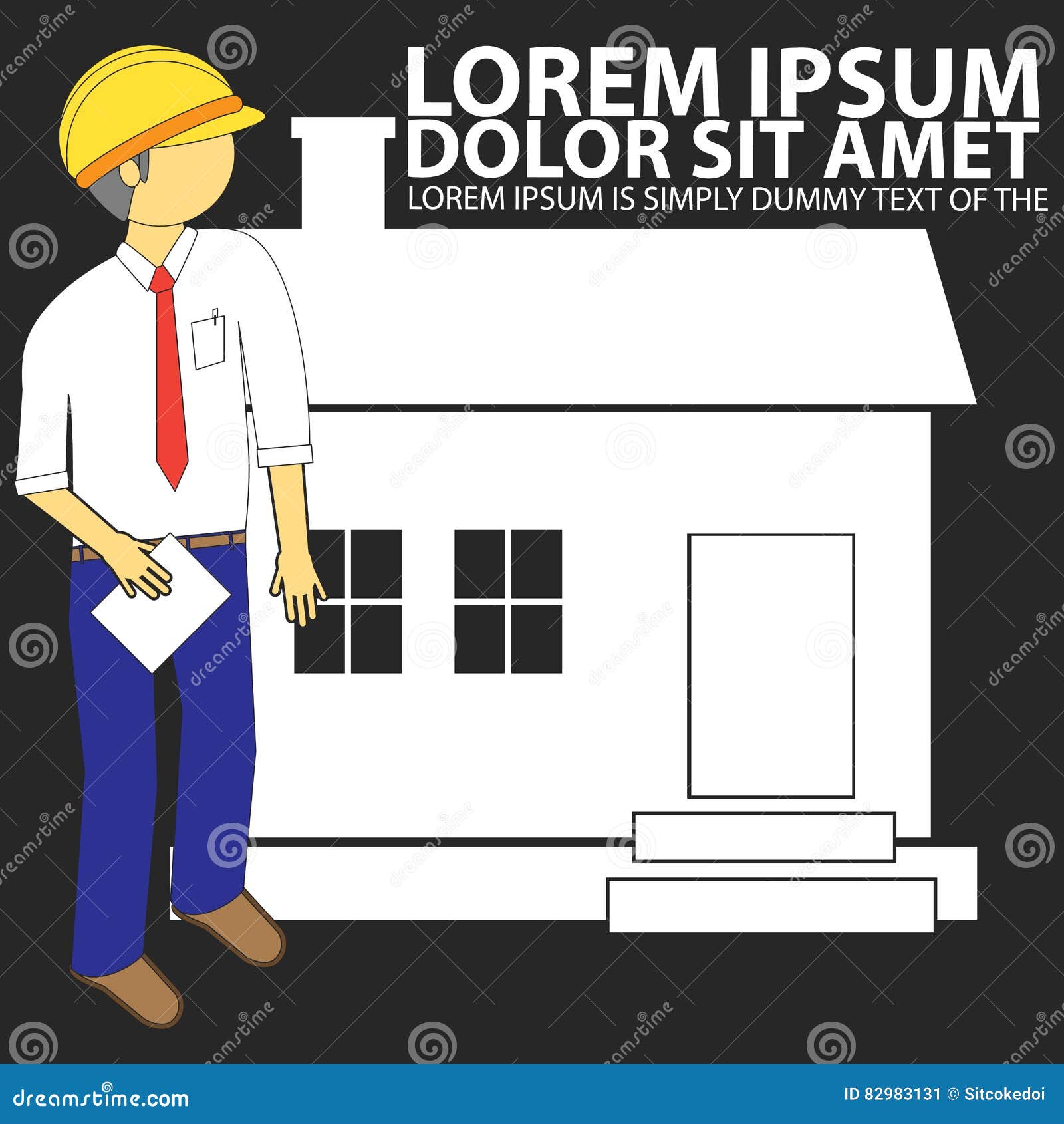 Taskmaster constructions stock vector. Illustration of home - 82983131