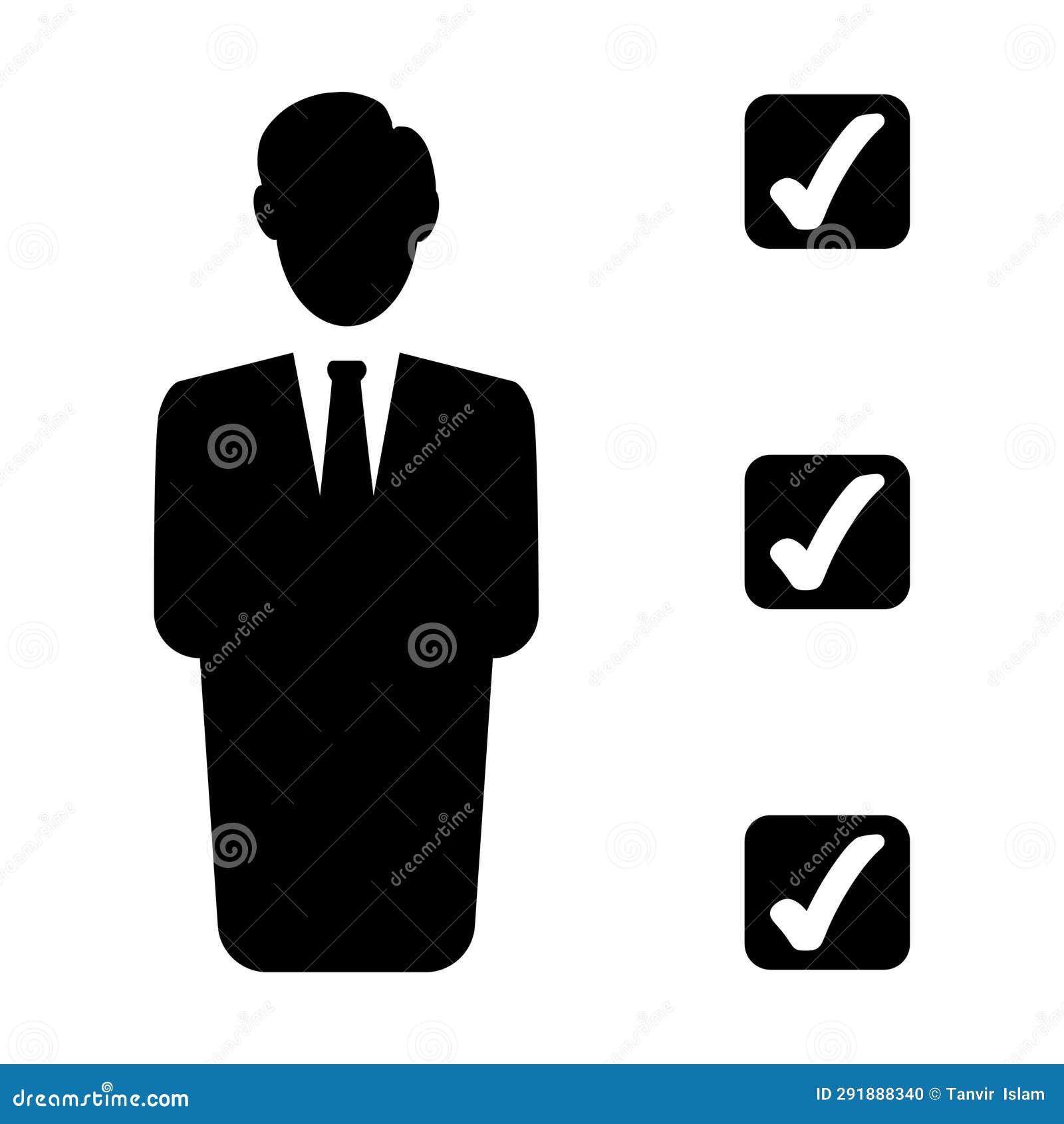 Tasks Completed Icon stock vector. Illustration of success - 291888340
