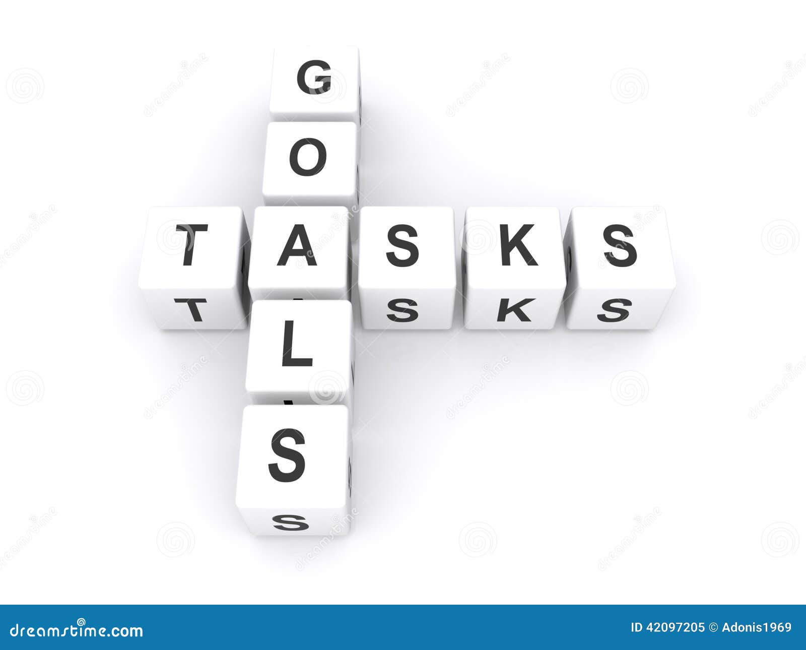 Tasks and goals stock illustration. Illustration of illustrated - 42097205