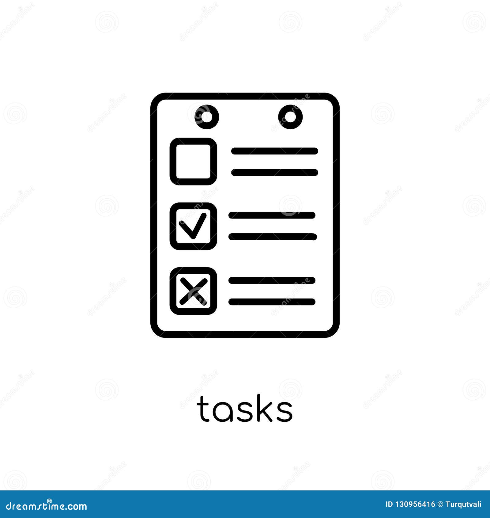 Tasks Icon from Collection. Stock Vector - Illustration of symbol ...