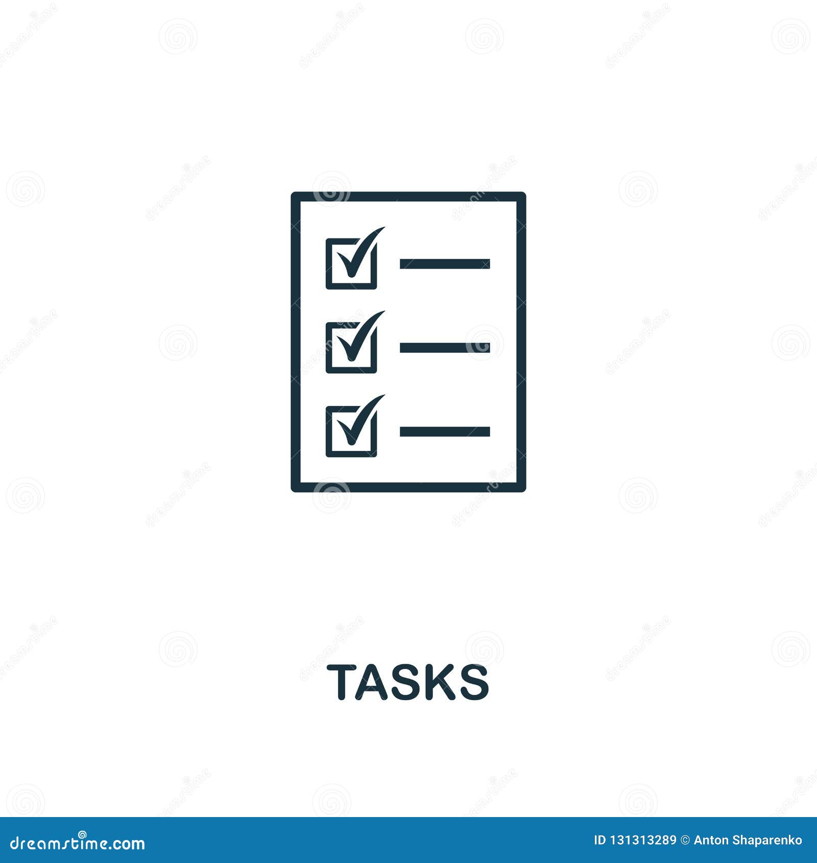 Tasks Icon. Premium Style Design from Startup Icon Collection. UI and ...