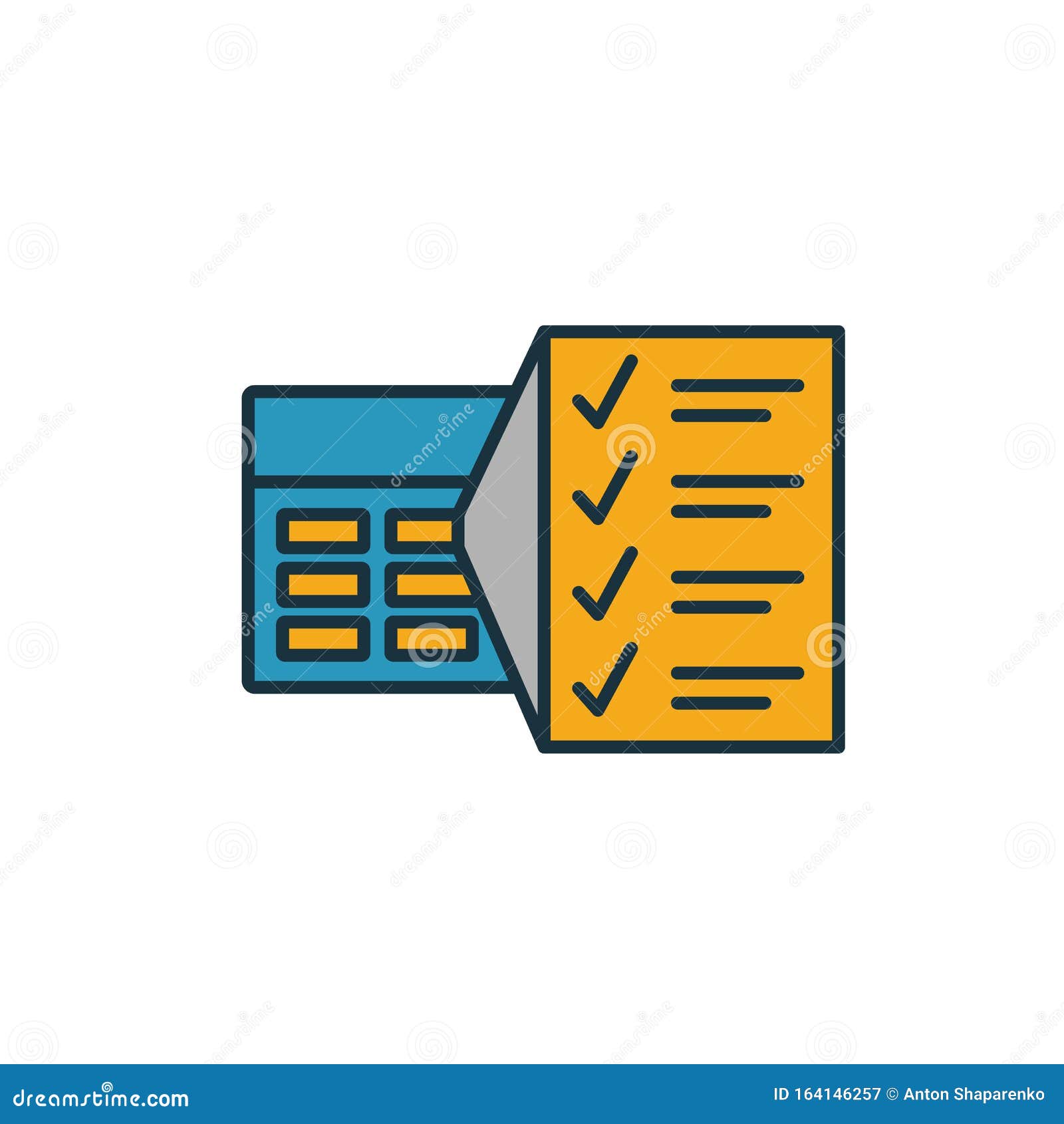 Daily Tasks Icon. Simple Element from Productivity Icons Collection ...