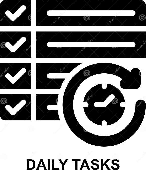 Daily Tasks, daily, Schedule, Task List, Task, daily Routine Solid ...