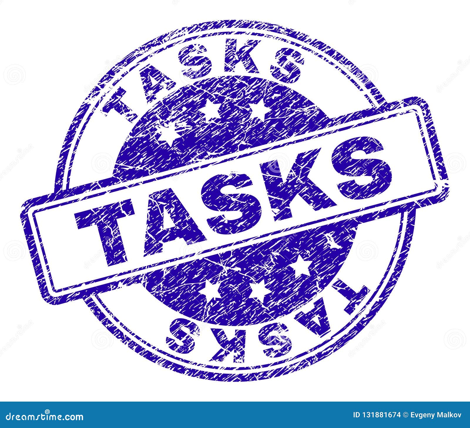 Grunge Textured TASKS Stamp Seal Stock Vector - Illustration of texture ...