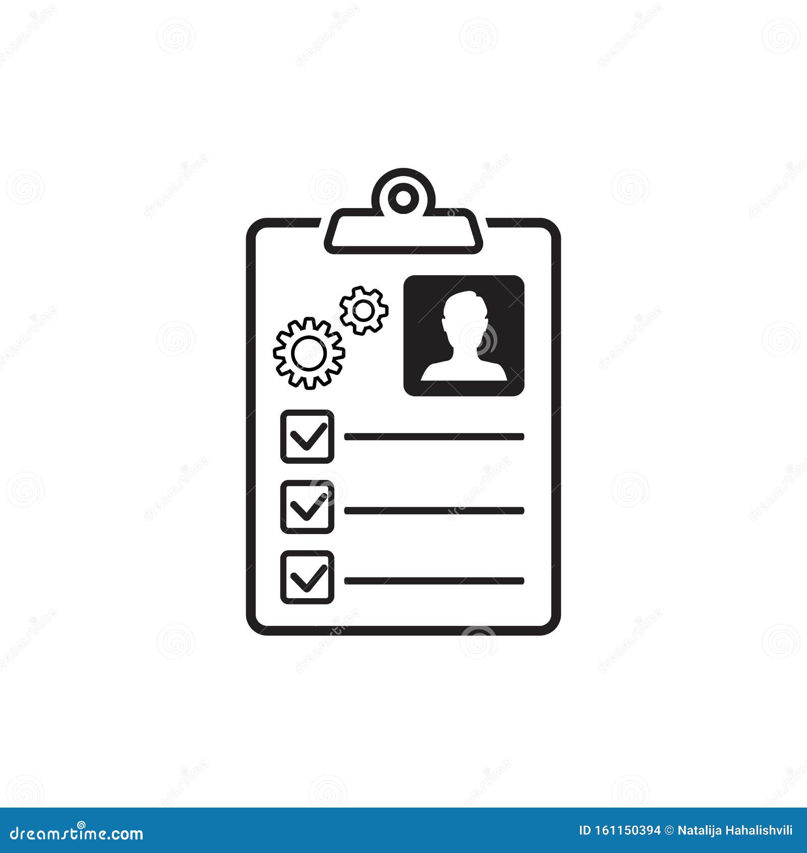 Tasks Symbol Vector Sign Isolated on White Background. Simple Logo ...