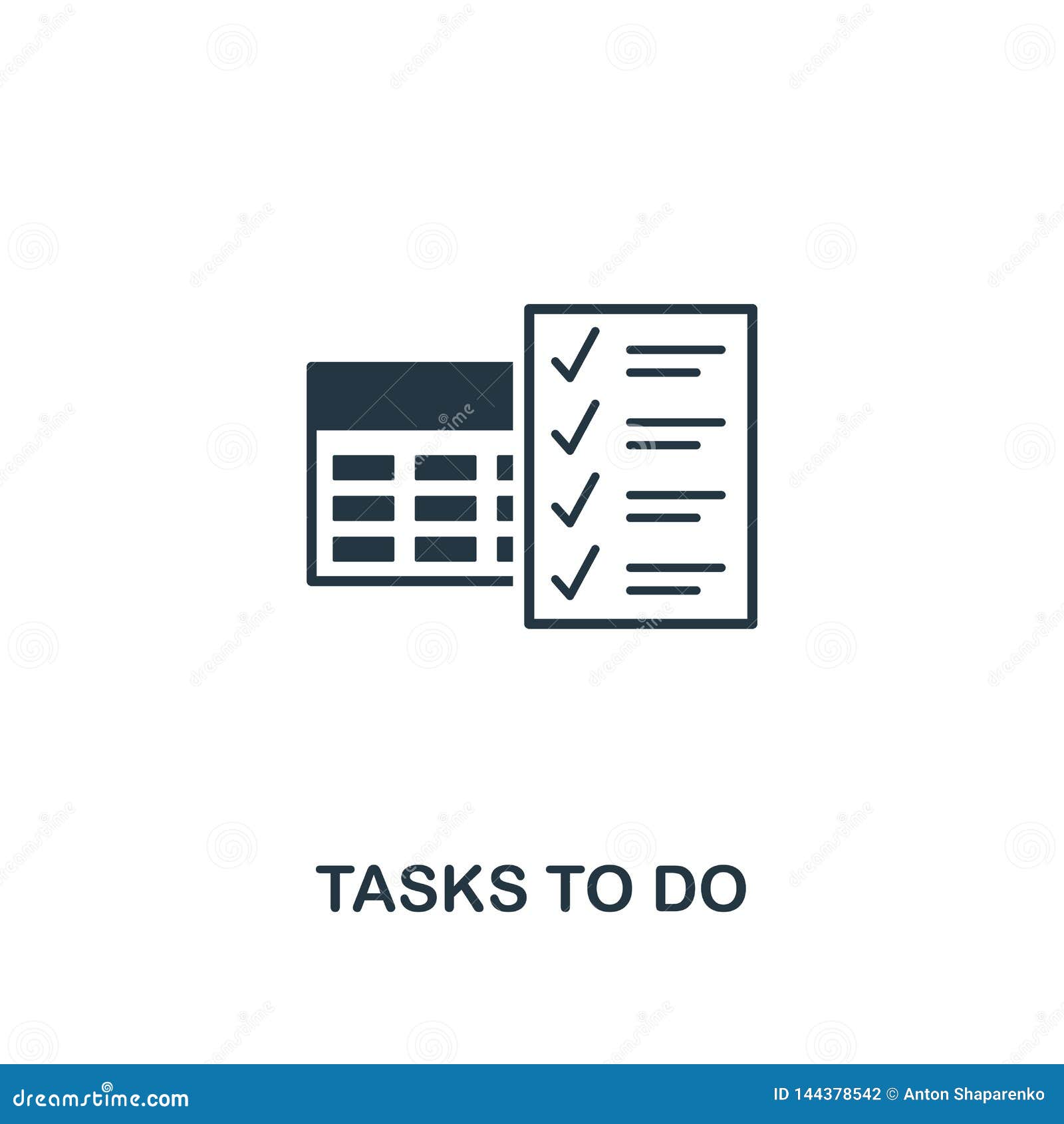 Tasks To Do Icon. Creative Element Design from Productivity Icons ...