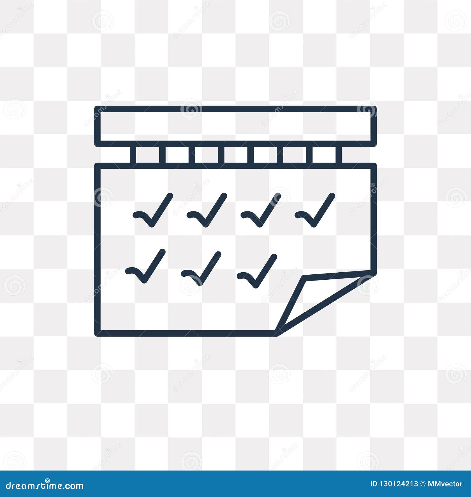 Tasks Vector Icon Isolated on Transparent Background, Linear Tasks ...