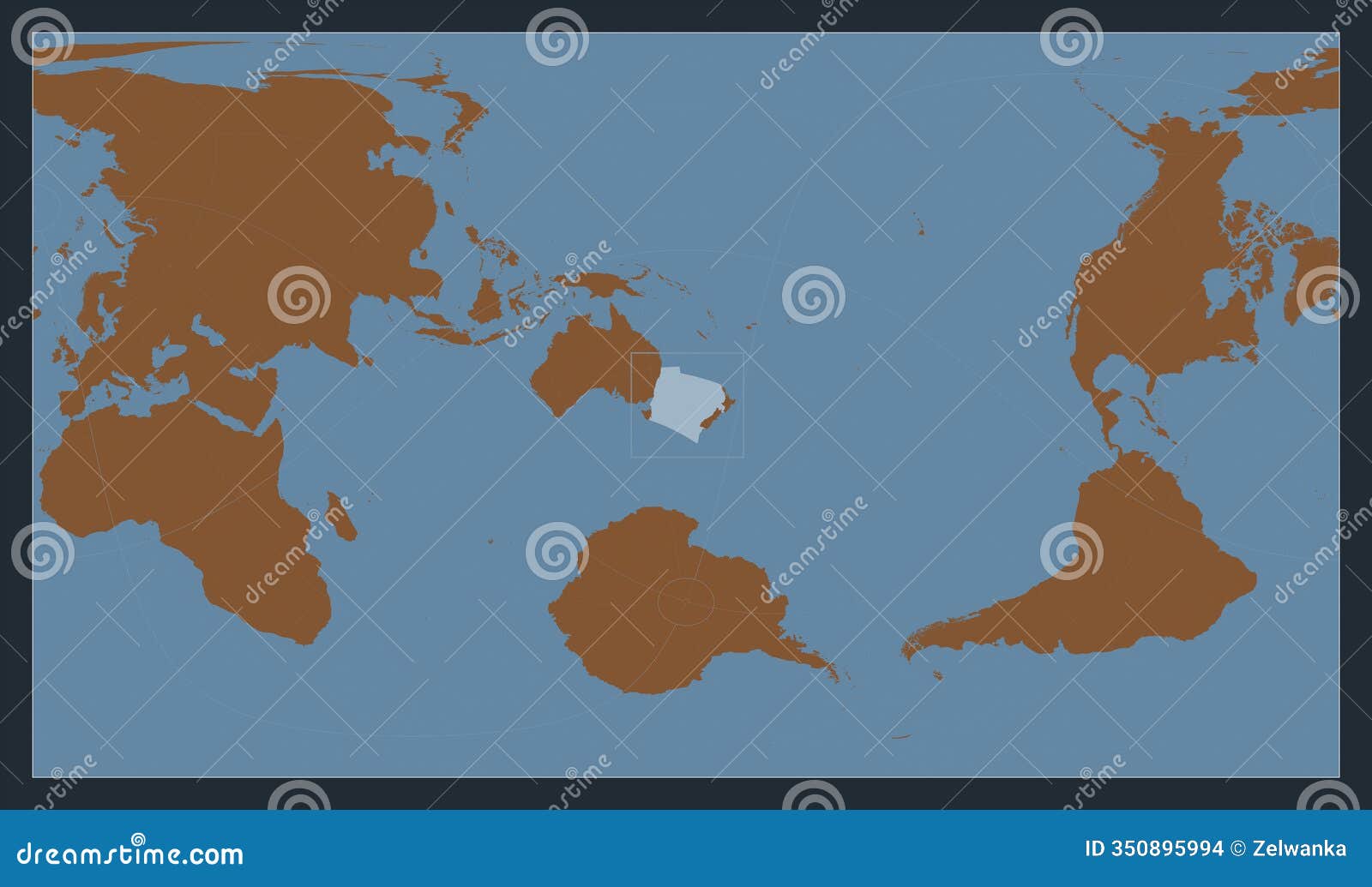 Tasman Sea On The World Map. Patterned Royalty-Free Stock Image ...