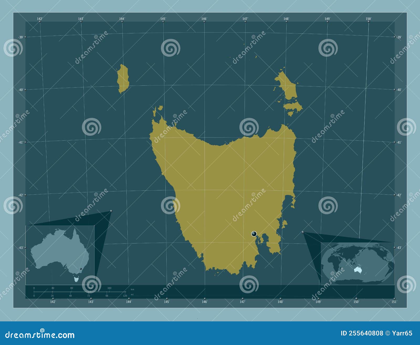 Tasmania, Australia. Solid. Capital Stock Illustration - Illustration ...