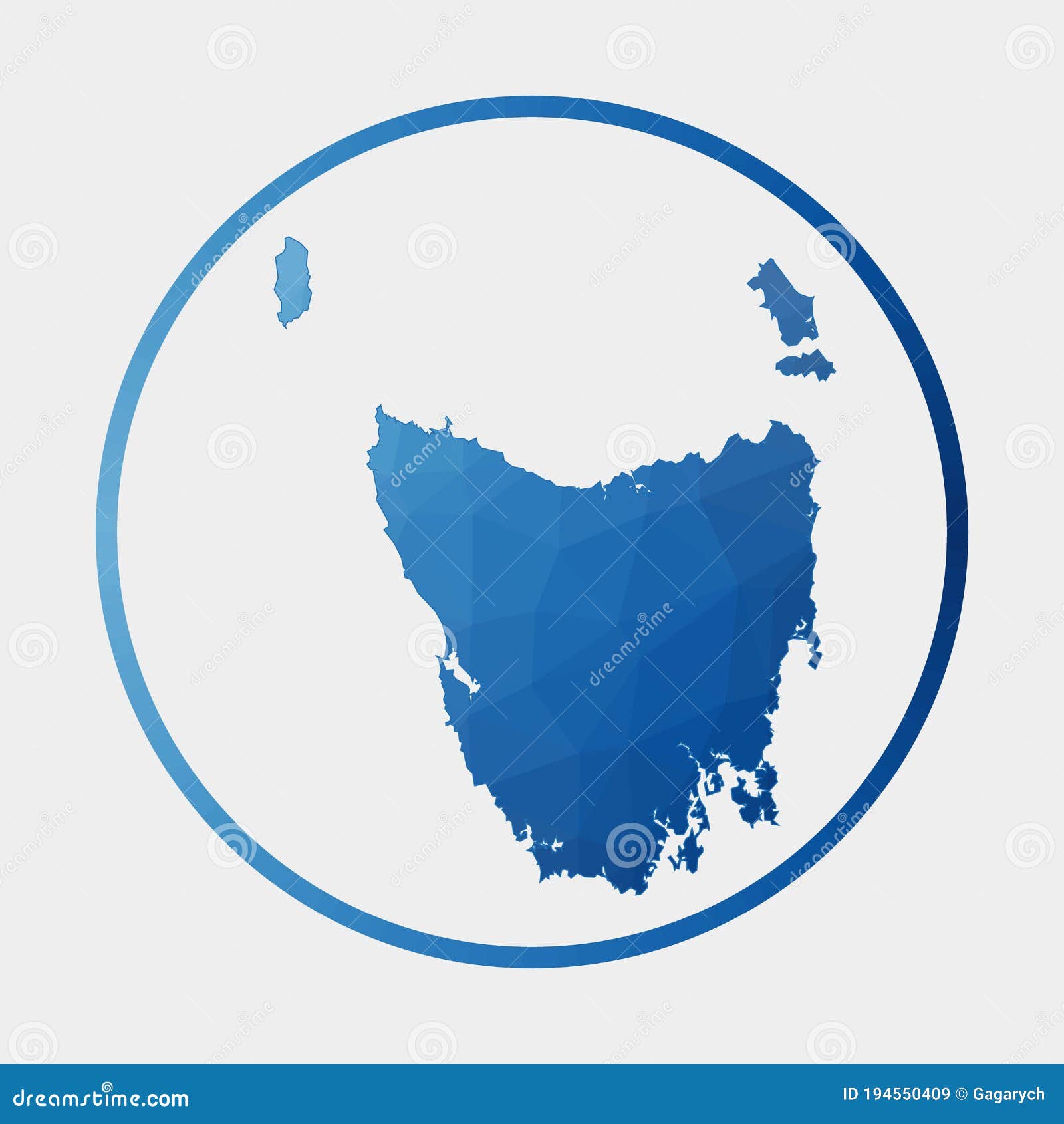 Tasmania icon. stock vector. Illustration of digital - 194550409