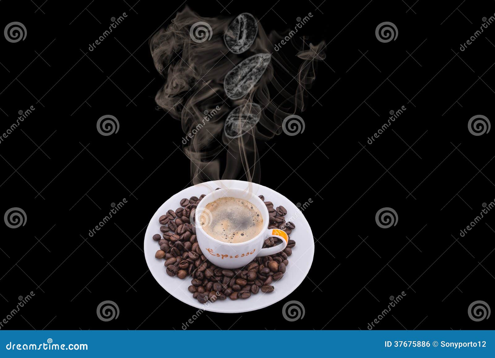 Tasse Kaffee stock photo. Image of aromatic, fresh, grain - 37675886