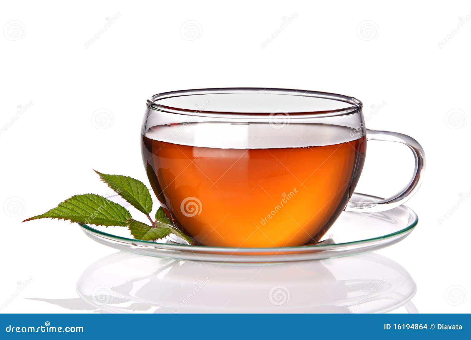 Tasse Tee stockfoto. Bild von grün, kräuter, horizontal - 16194864