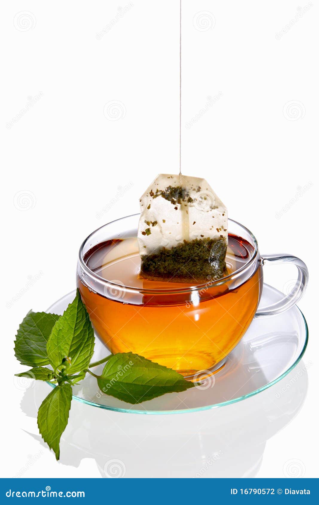 Tasse Tee Mit Teebeutel (Konzept) Stockfoto - Bild von nachrichten ...