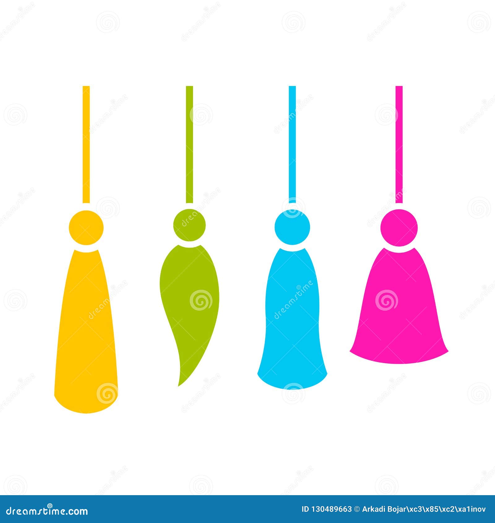 Tassel vector icon stock vector. Illustration of knot - 130489663