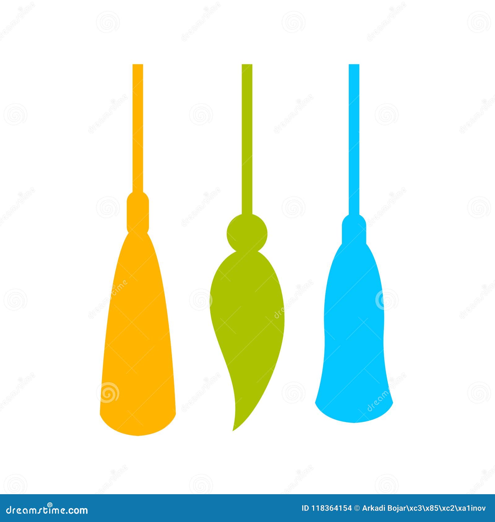 Tassel vector icon stock vector. Illustration of knot - 118364154