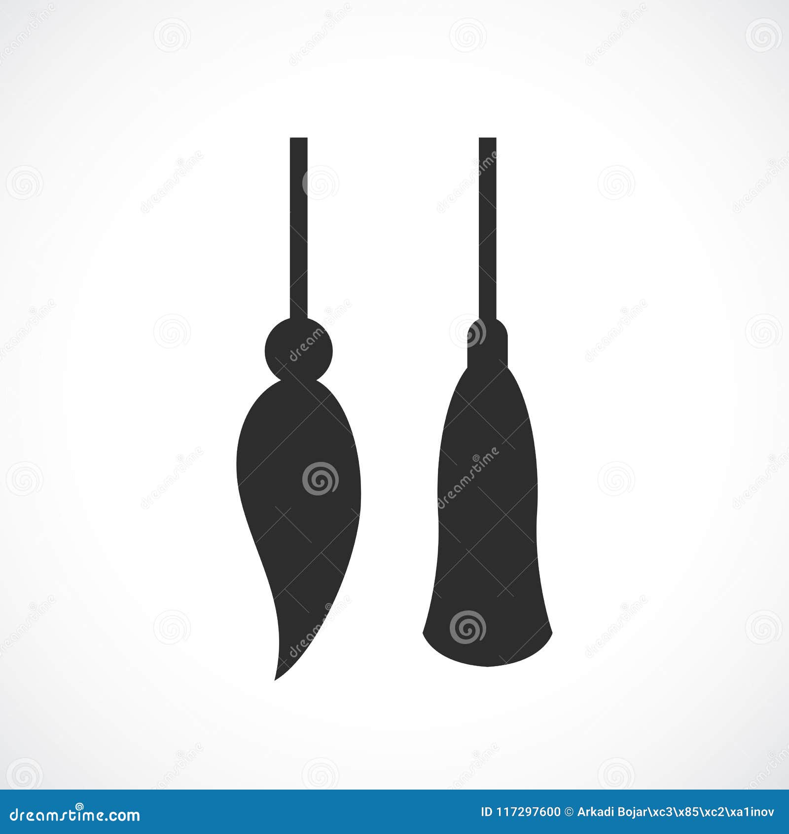 Tassel vector icon stock vector. Illustration of flat - 117297600