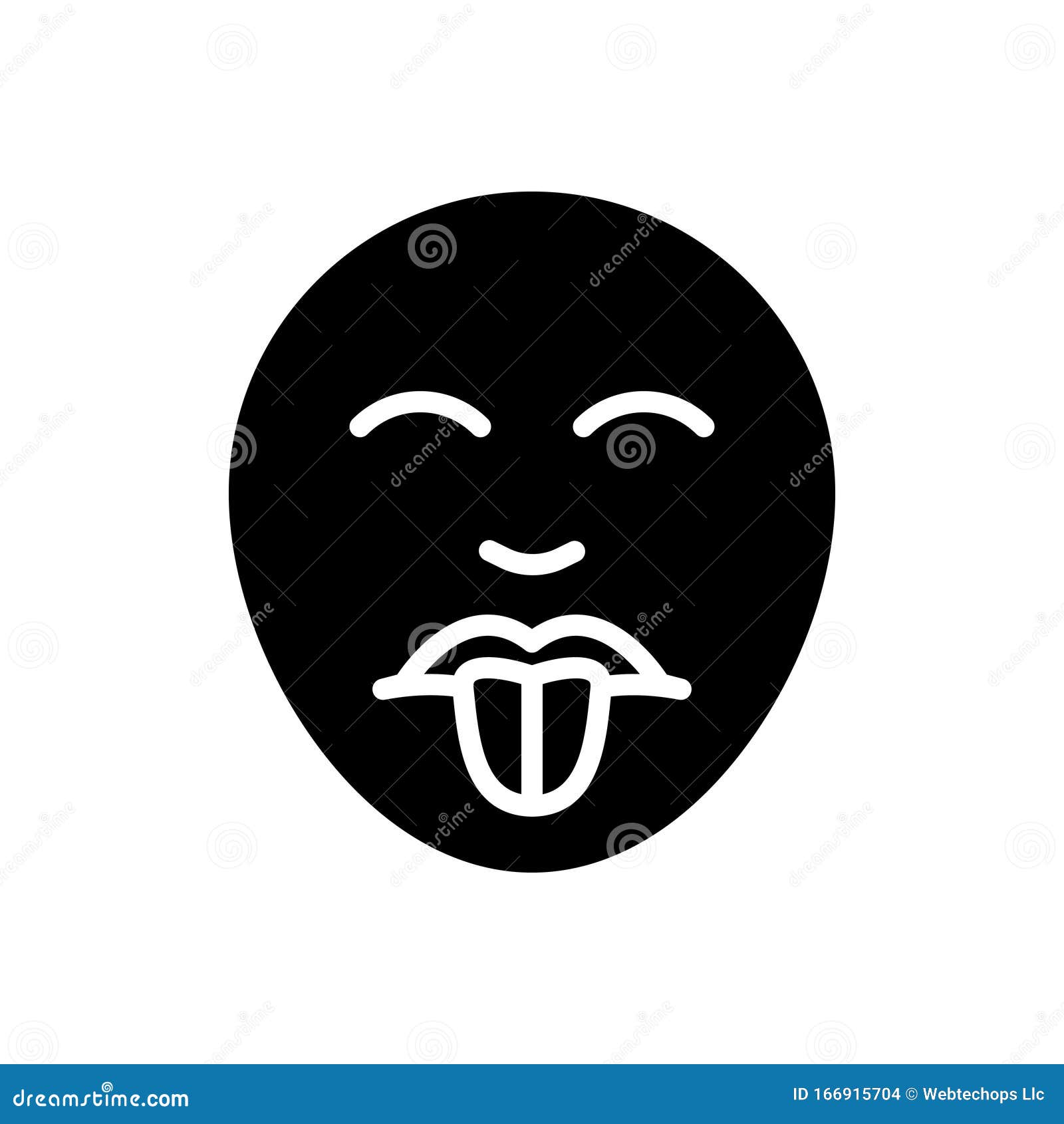 Black Solid Icon for Taste, Relish and Savor Stock Illustration ...