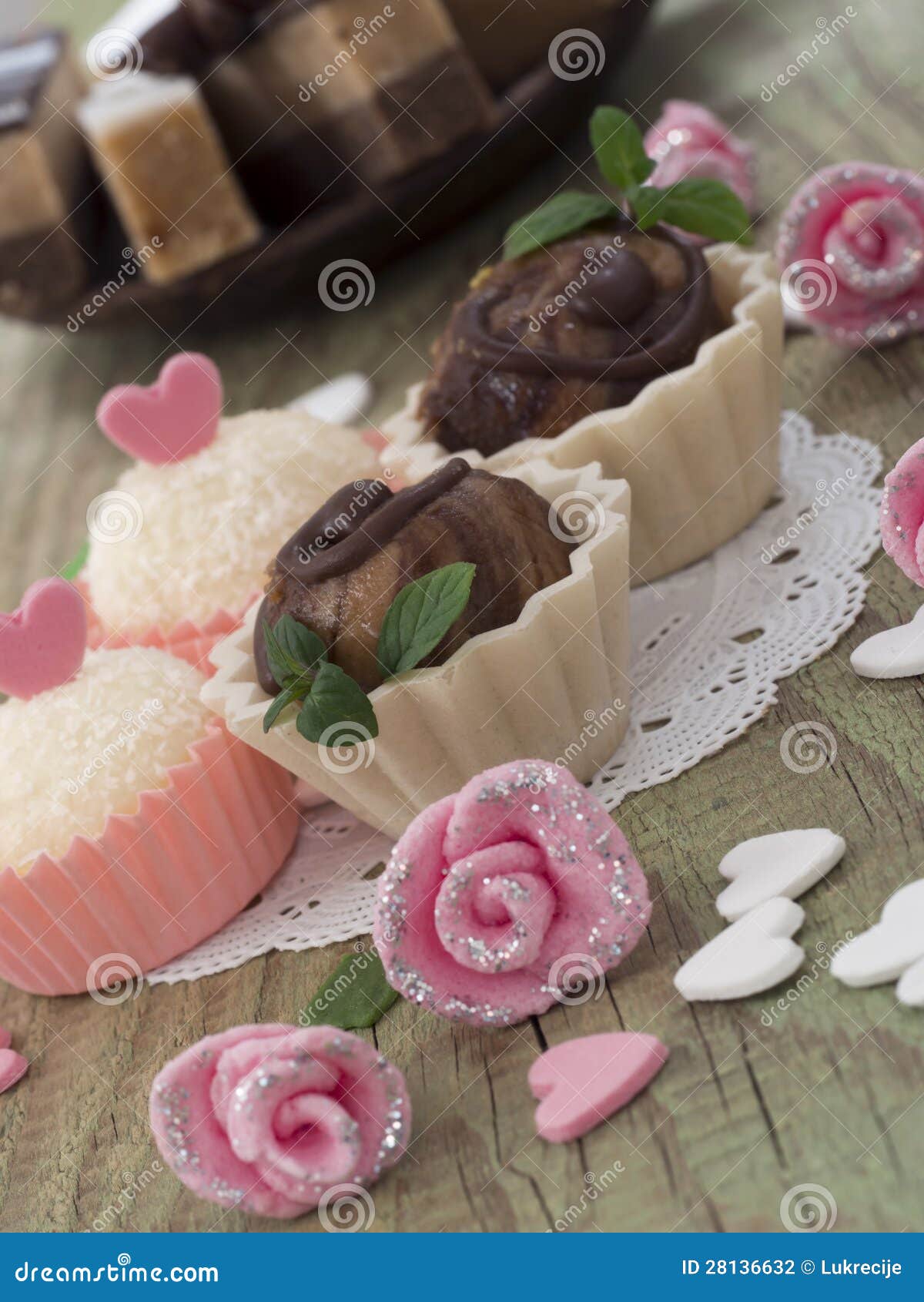 Tasteful little cakes stock photo. Image of ball, desire - 28136632