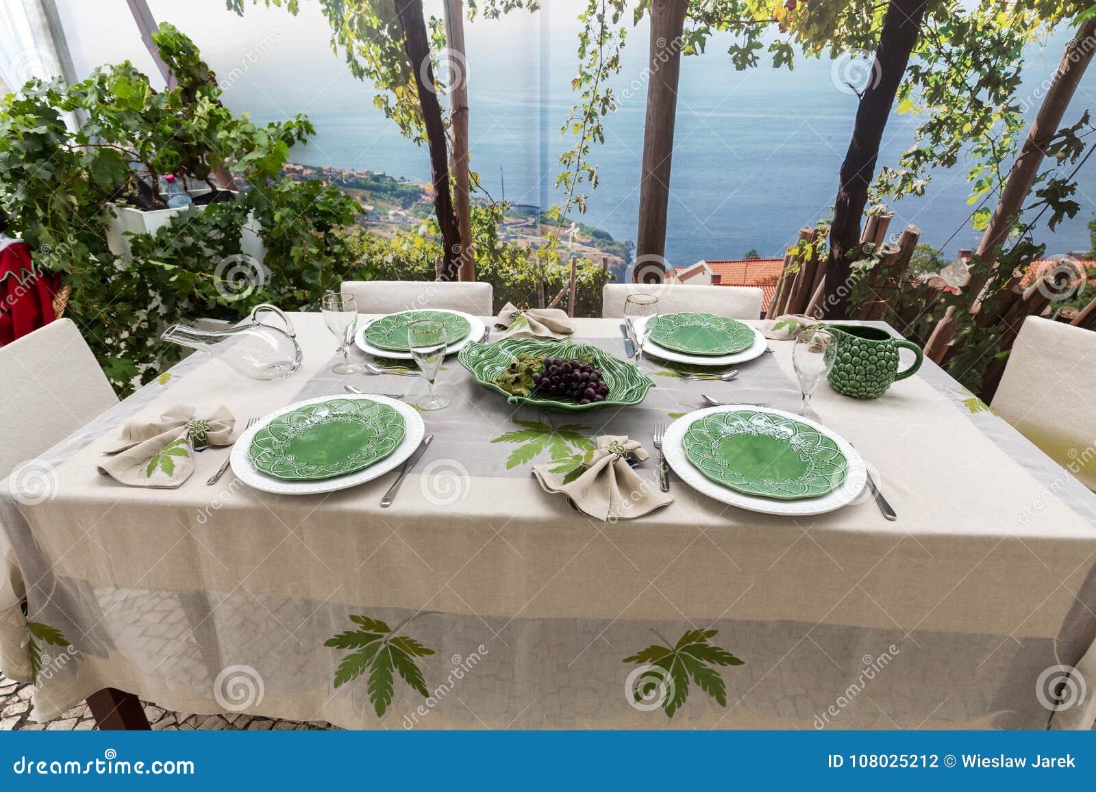 Tasteful and Sophisticated Prepared Table Awaits the Arrival of Guests ...