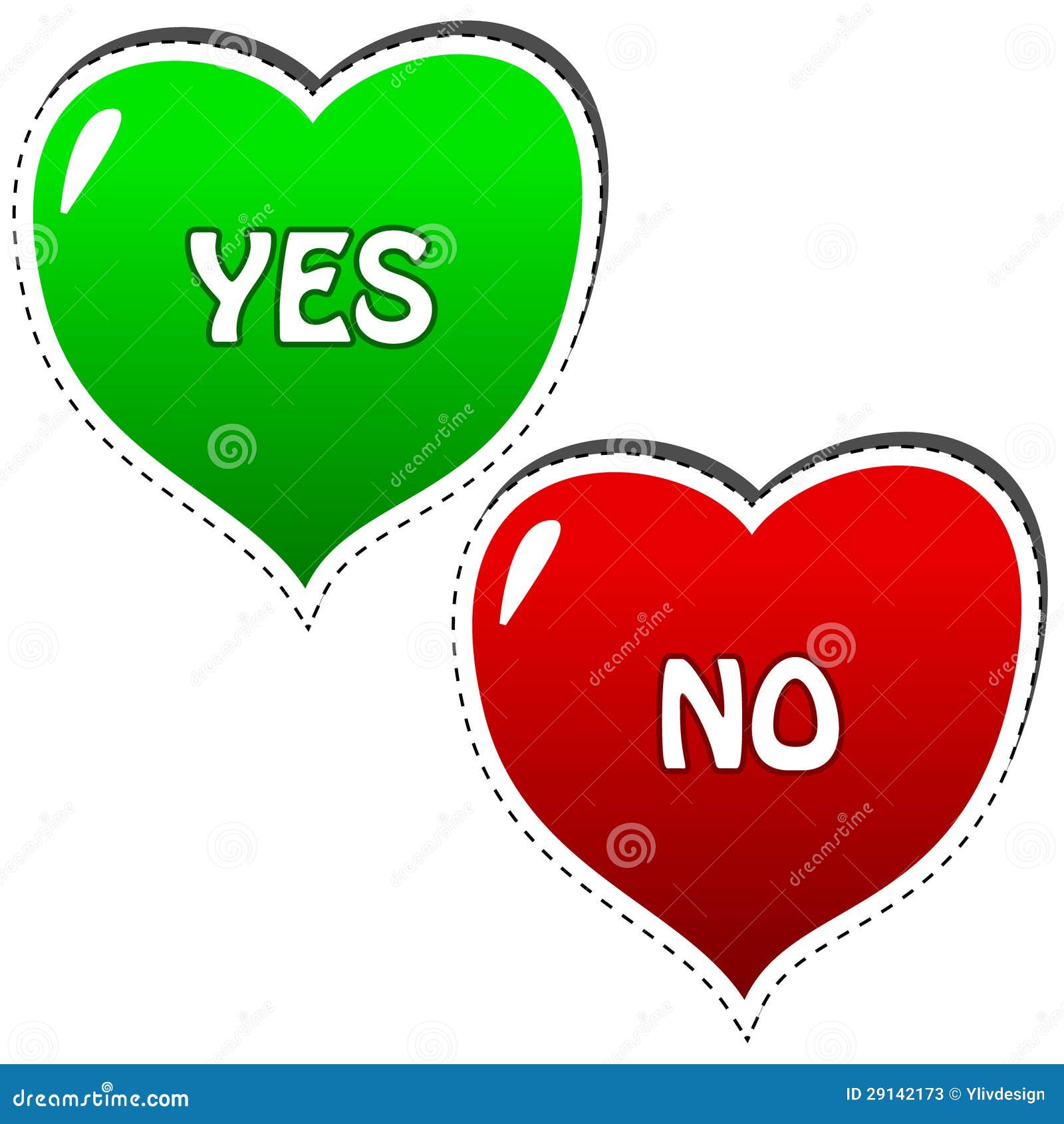 Tasten ja und nein vektor abbildung. Illustration von hintergrund ...