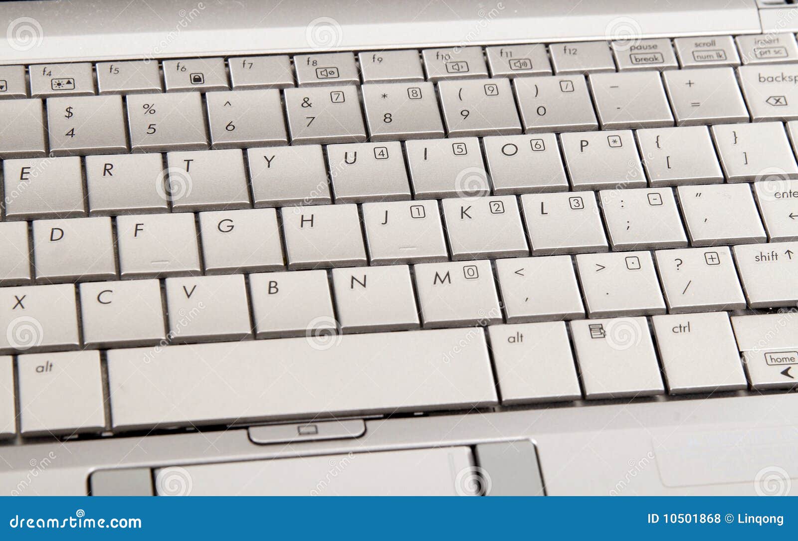Tastiera Del Computer Portatile Fotografia Stock - Immagine di alfabeto ...