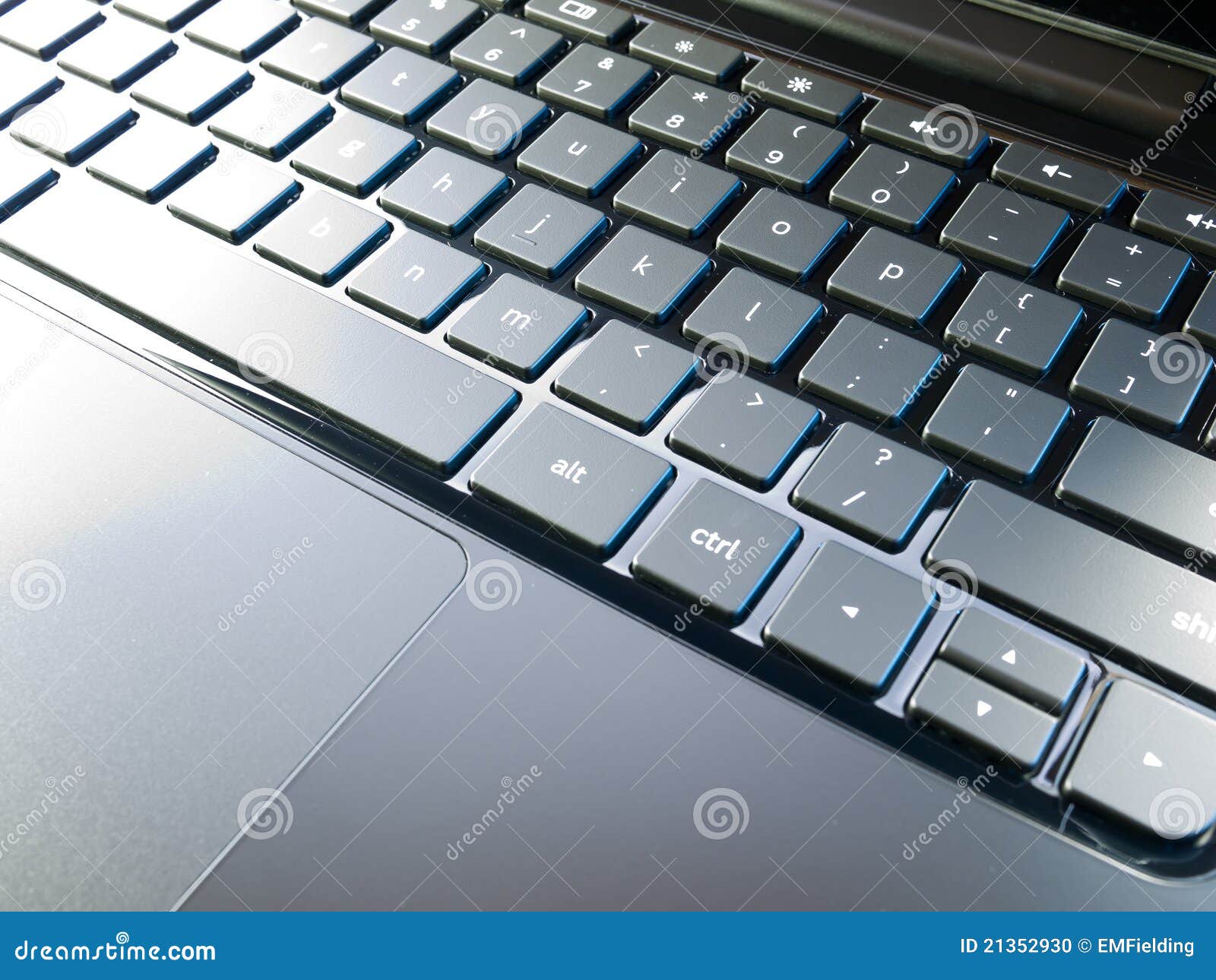 Tastiera Del Computer Portatile Fotografia Stock - Immagine di cromo ...