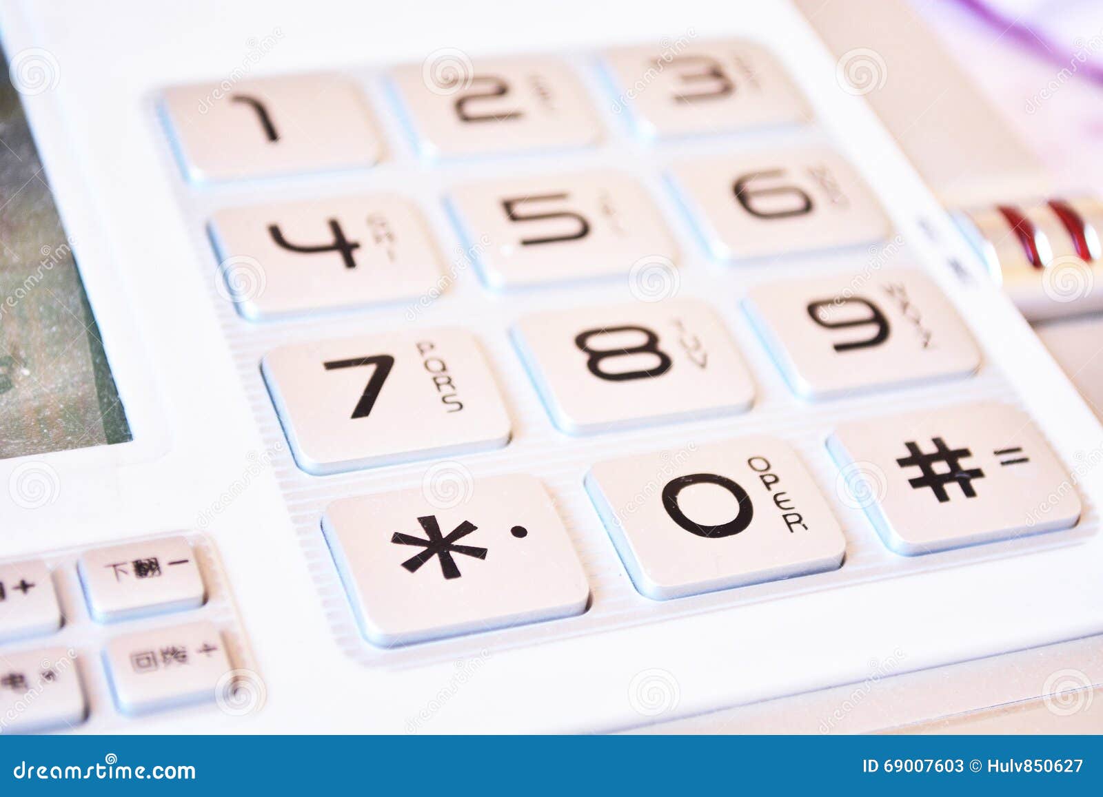 Tastiera del telefono immagine stock. Immagine di sfondo - 69007603