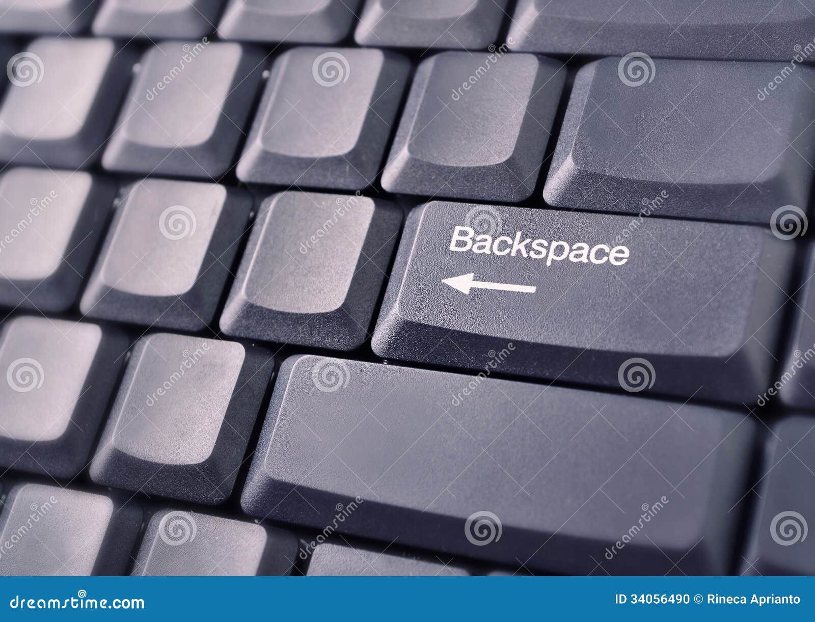 Tastiera Di Computer Del Tasto Backspace Fotografia Stock - Immagine di ...