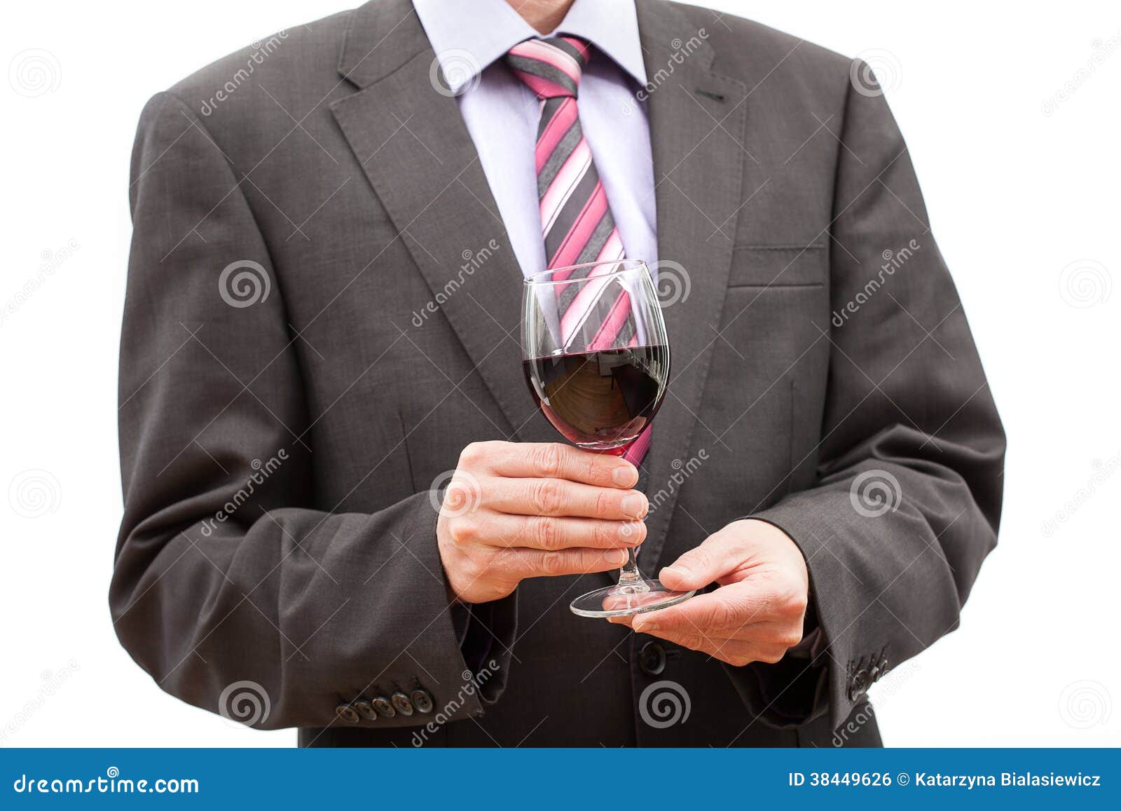 Tasting Alcohol - Man with Glass of Wine Stock Photo - Image of escape ...