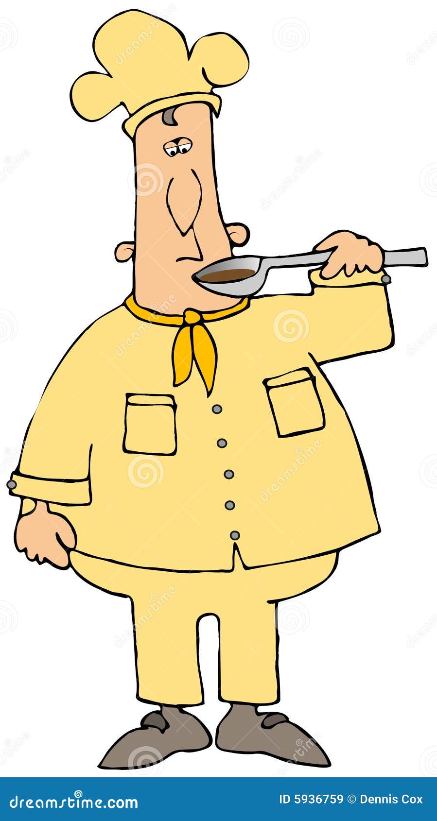 Tasting Chef stock illustration. Illustration of chef - 5936759