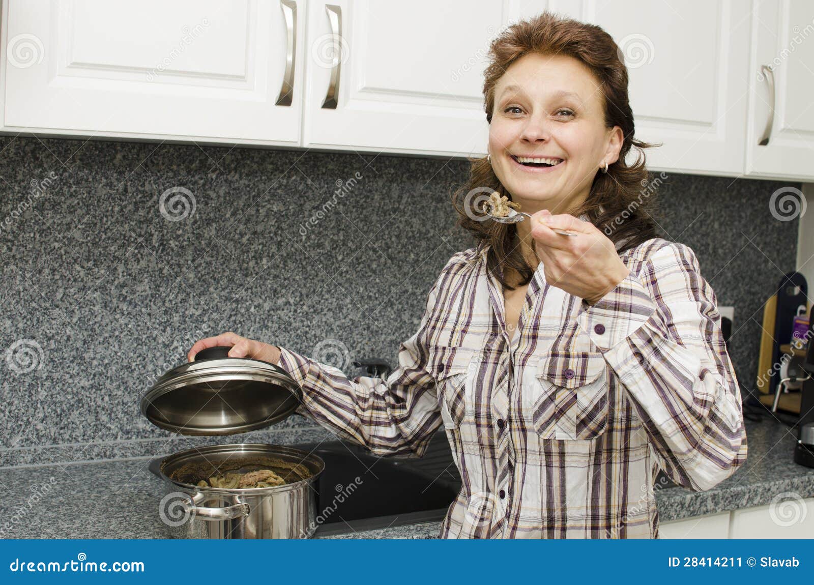 Tasting food stock image. Image of indoors, food, people - 28414211