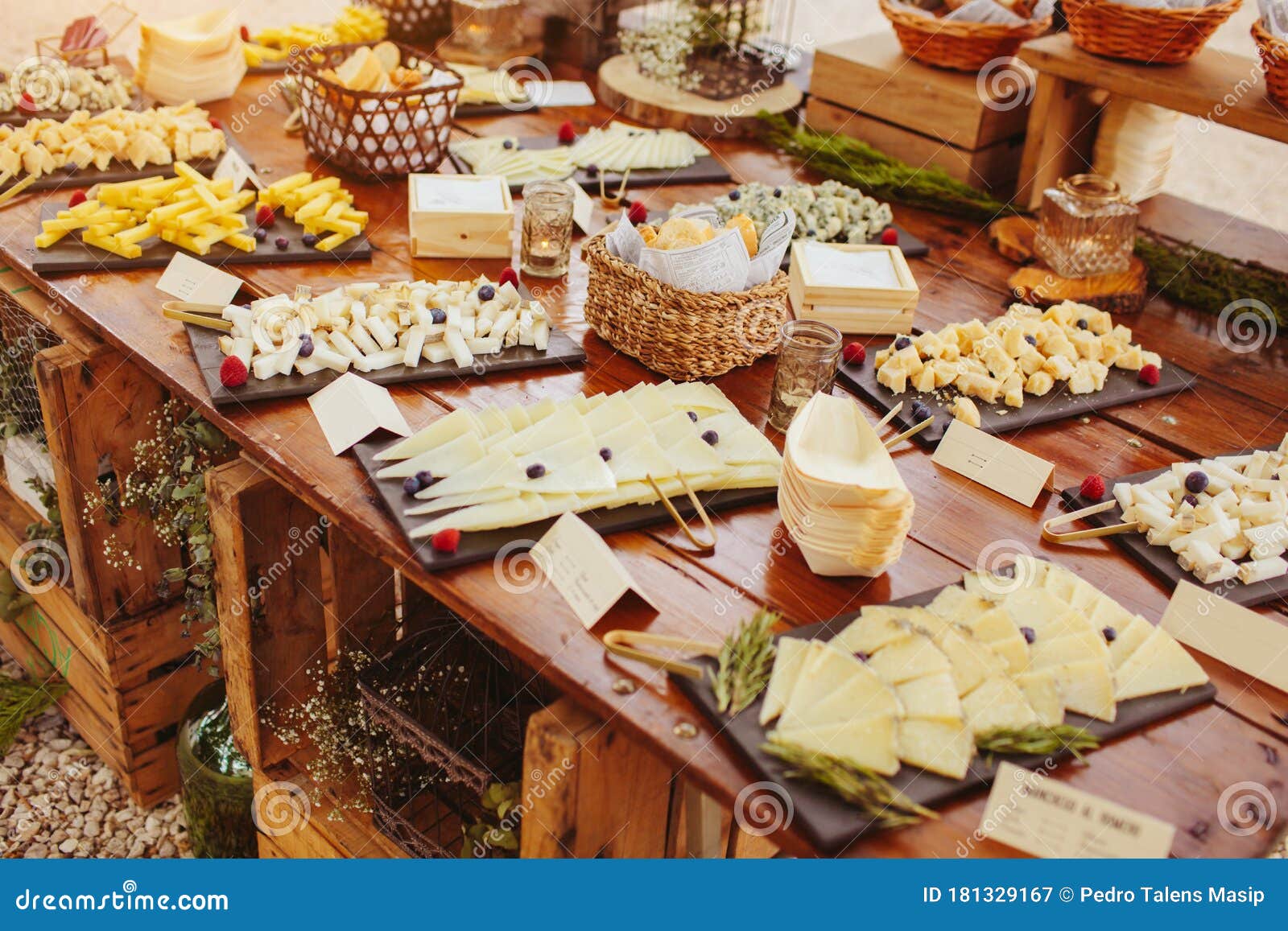 Tasting of Various Types of Cheese during a Cocktail Stock Image ...