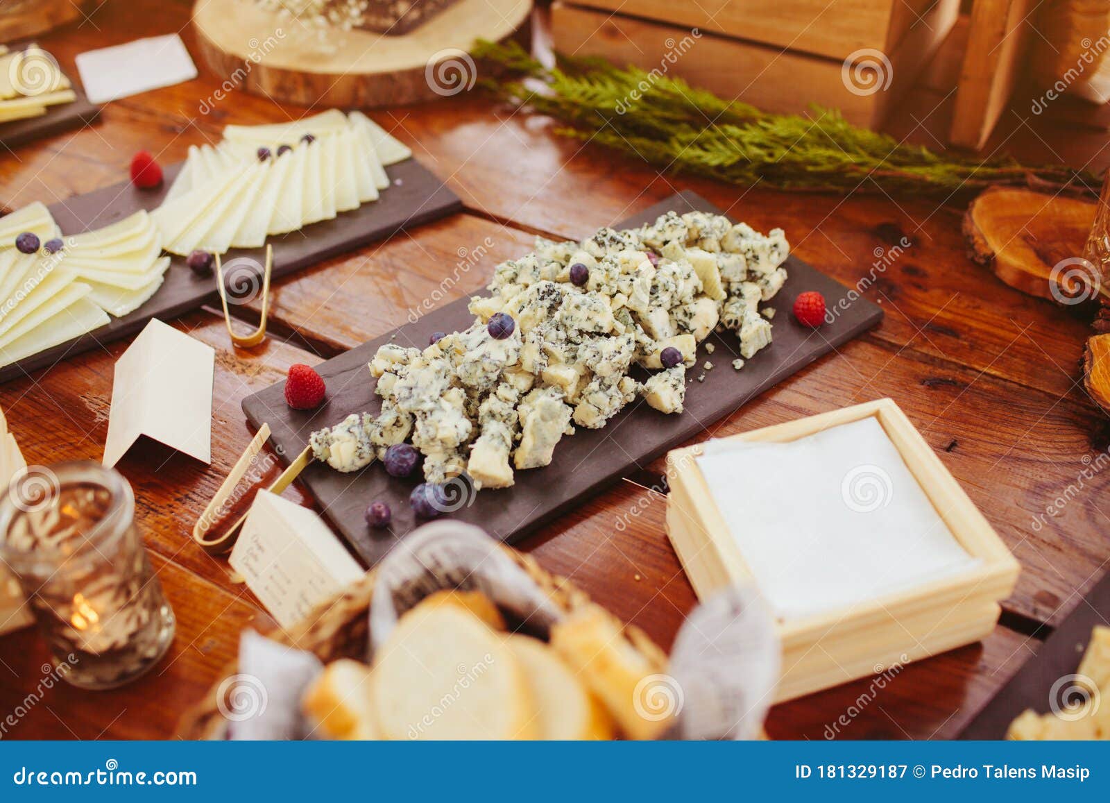 Tasting of Various Types of Cheese during a Cocktail Stock Image ...