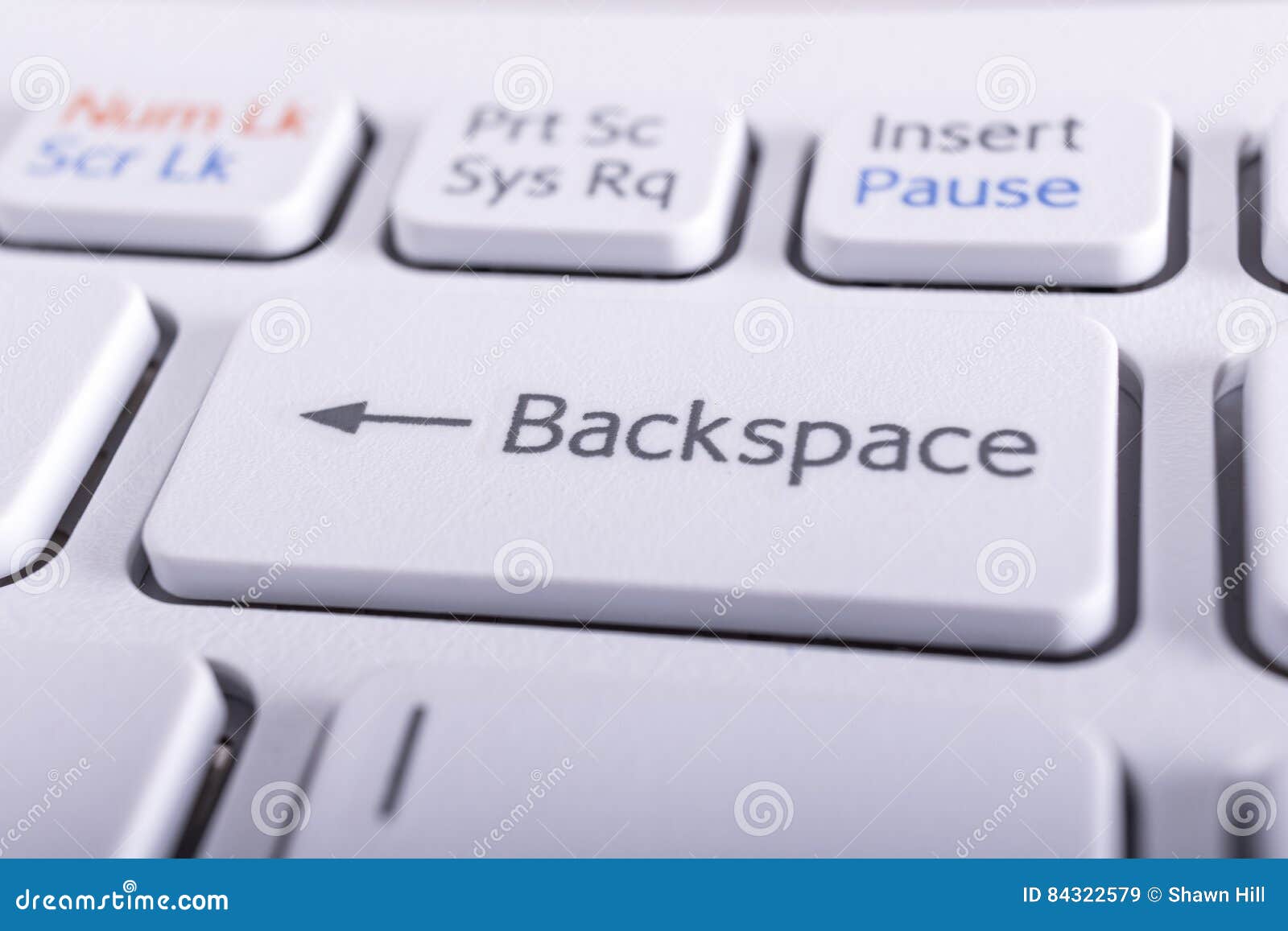 Tasto backspace immagine stock. Immagine di rifaccia - 84322579