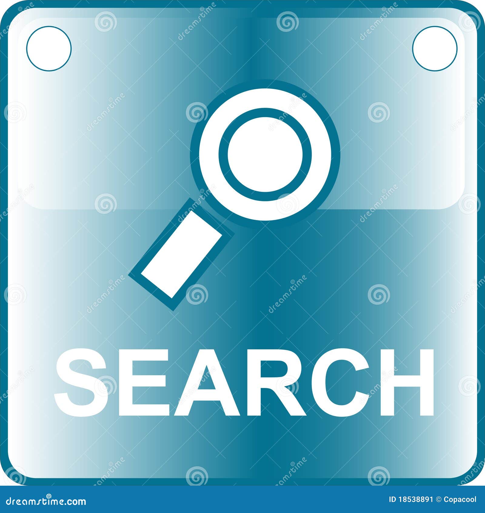 Tasto Blu Di Web Di Ricerca Dell'icona Illustrazione Vettoriale ...