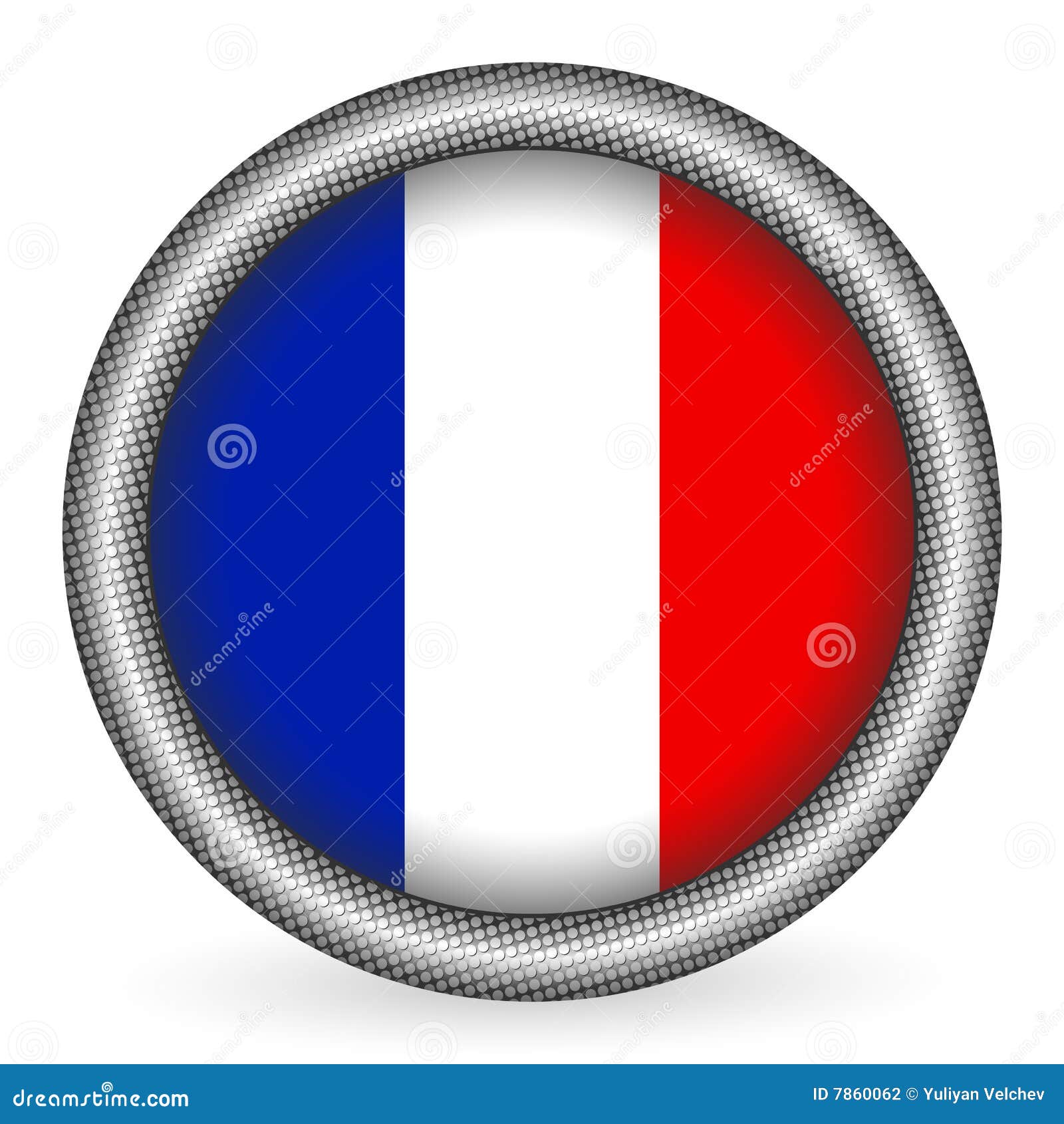 Tasto Della Bandierina Della Francia Illustrazione Vettoriale ...