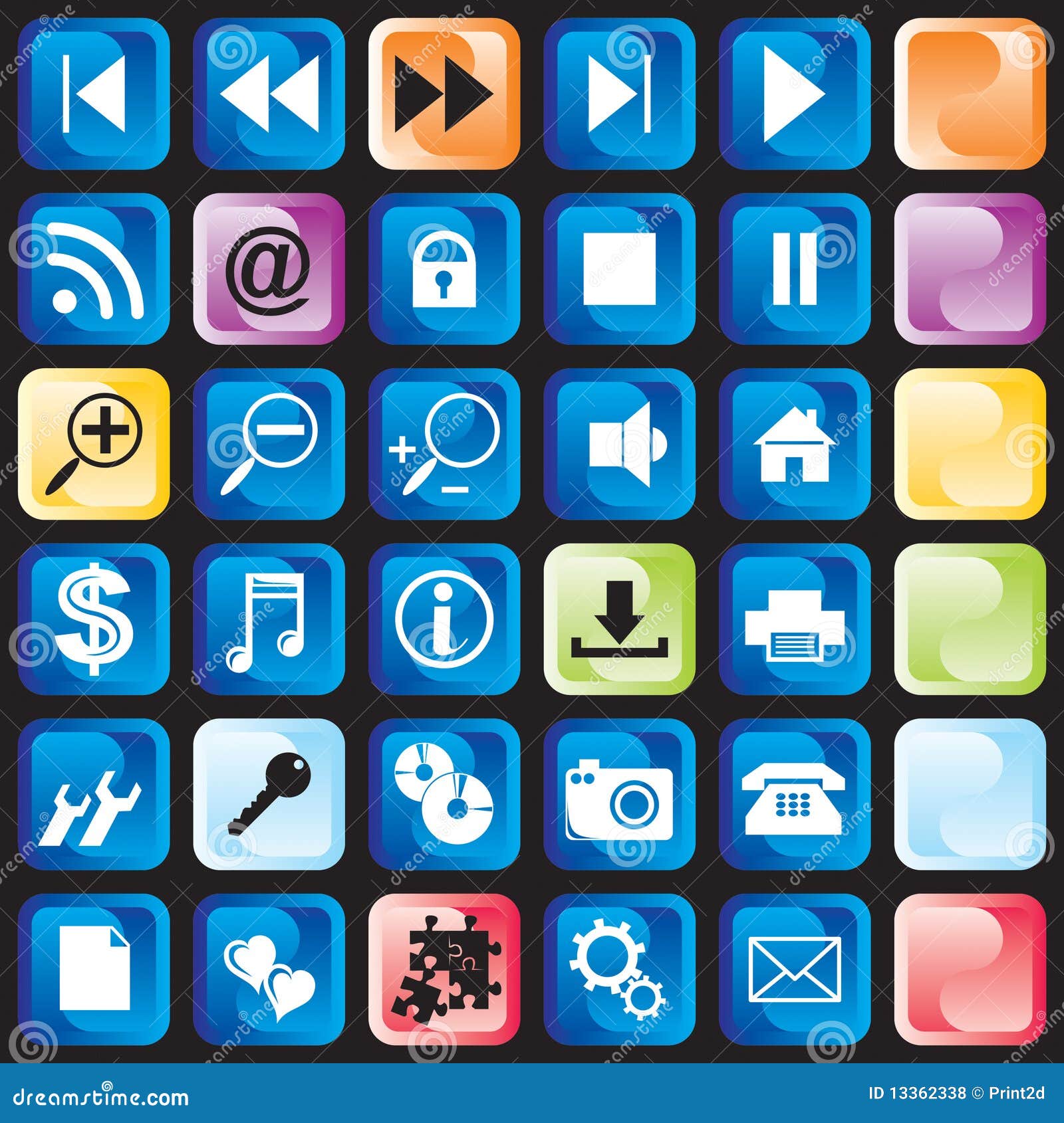 Tasto delle icone illustrazione vettoriale. Illustrazione di libro ...