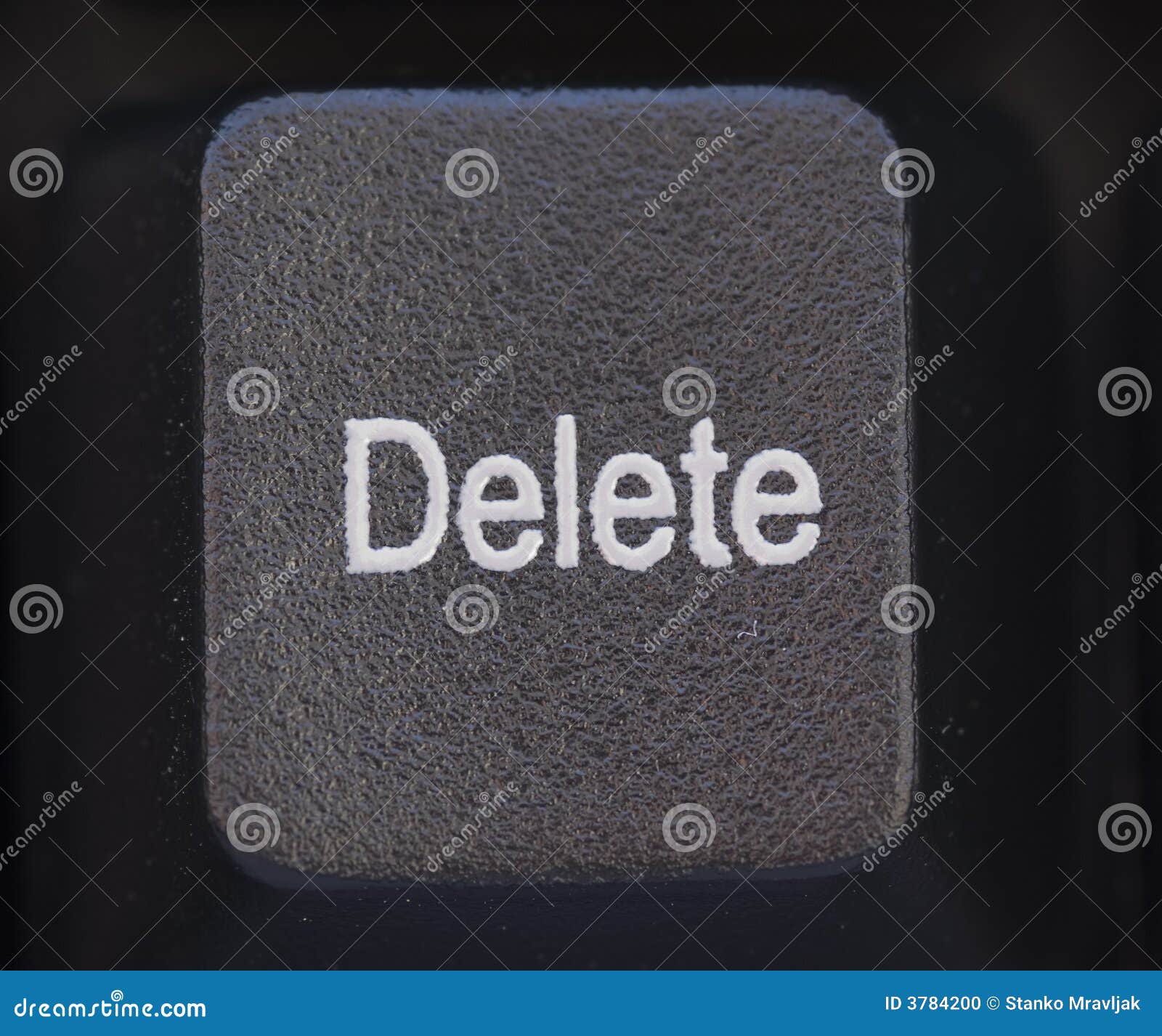 Tasto di cancellazione fotografia stock. Immagine di commercio - 3784200
