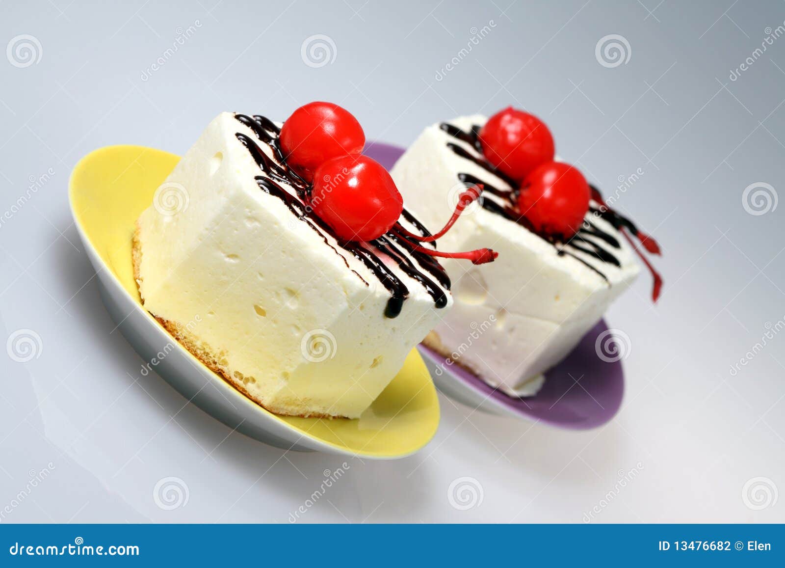 Tasty Baking Fancy Cake with Cherry Stock Photo - Image of baking ...